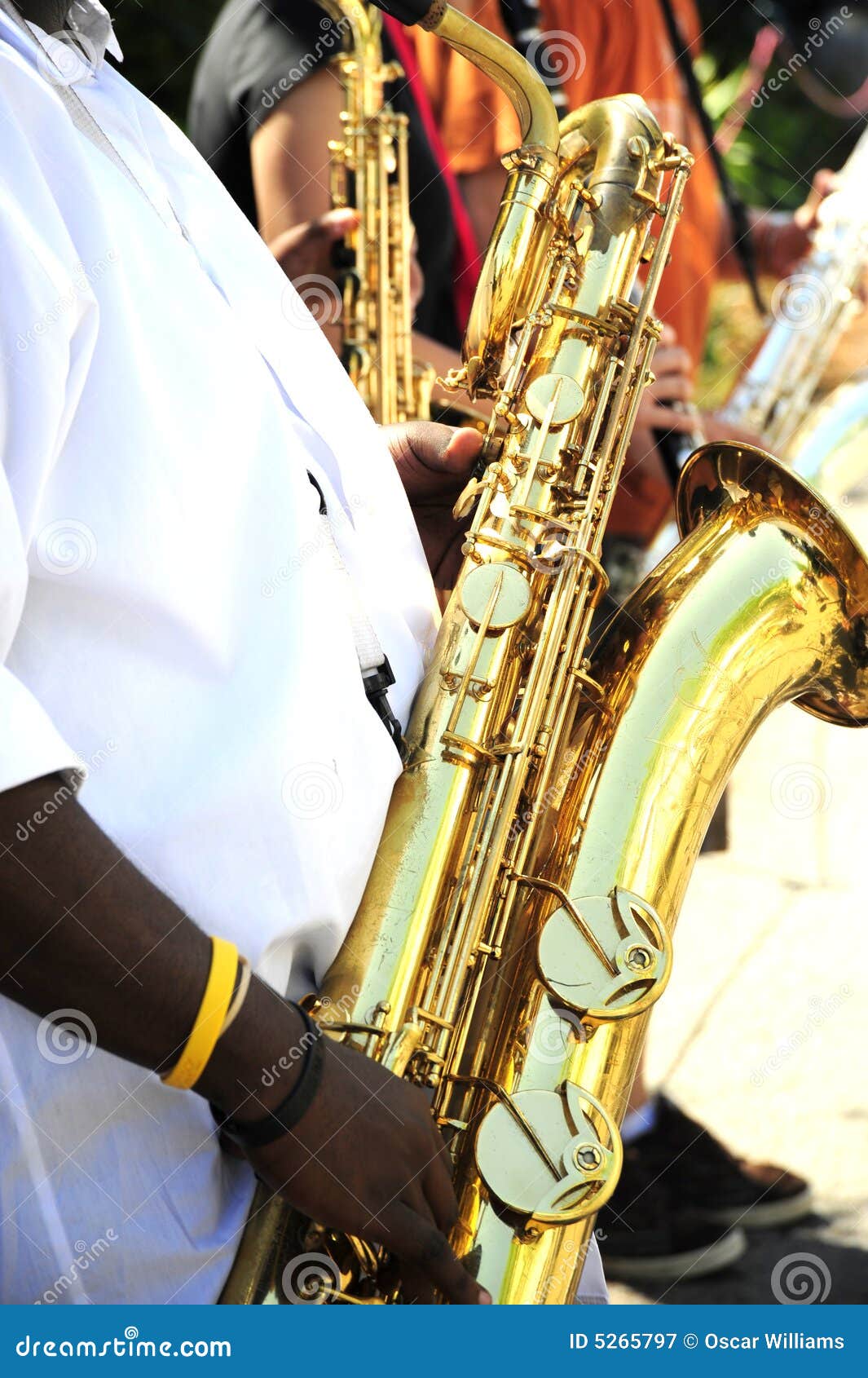Saxophone stock image. Image of ensemble, jazz, soul, festival - 5265797