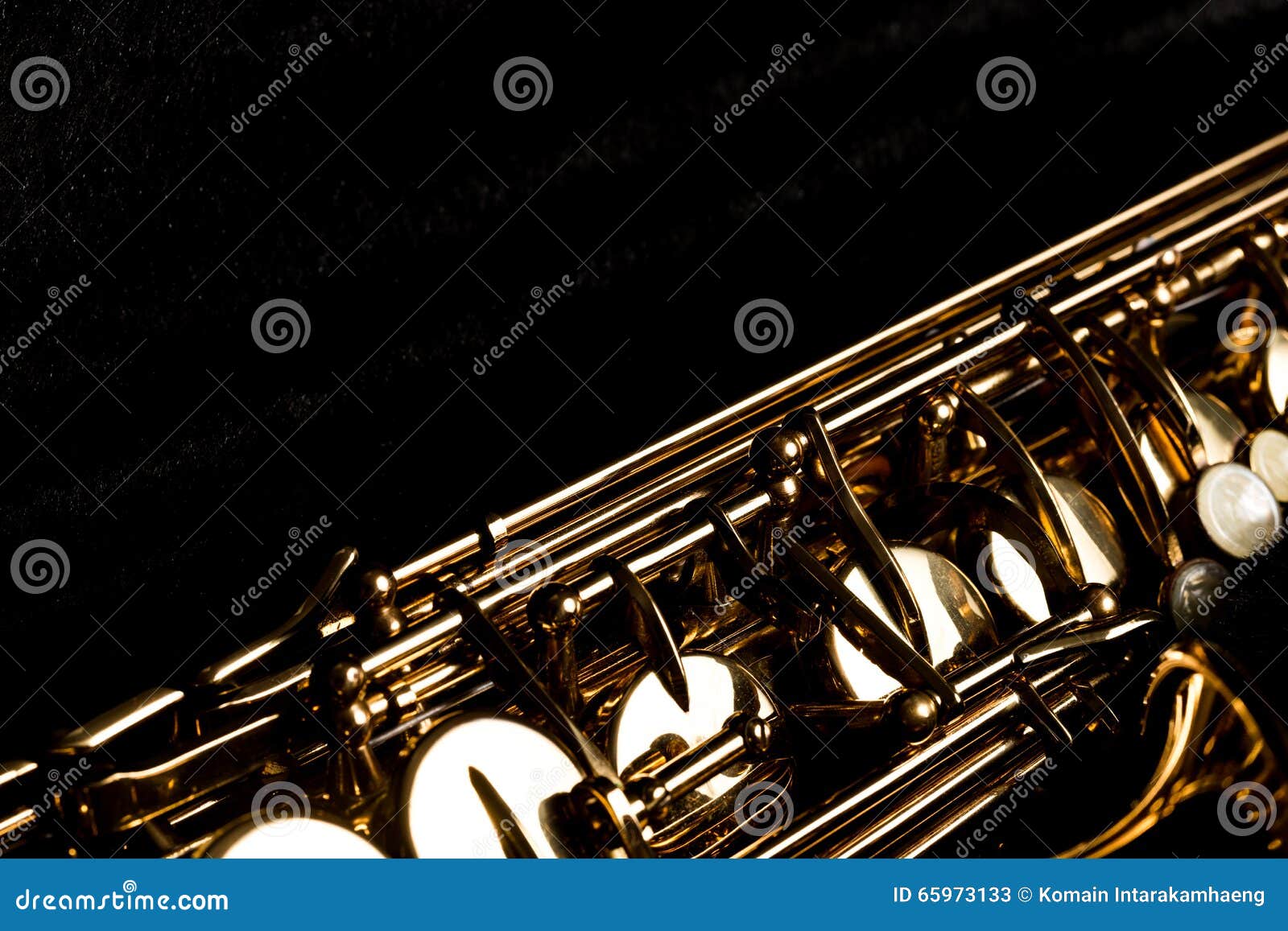 Saxophone in the black box stock image. Image of brass - 65973133