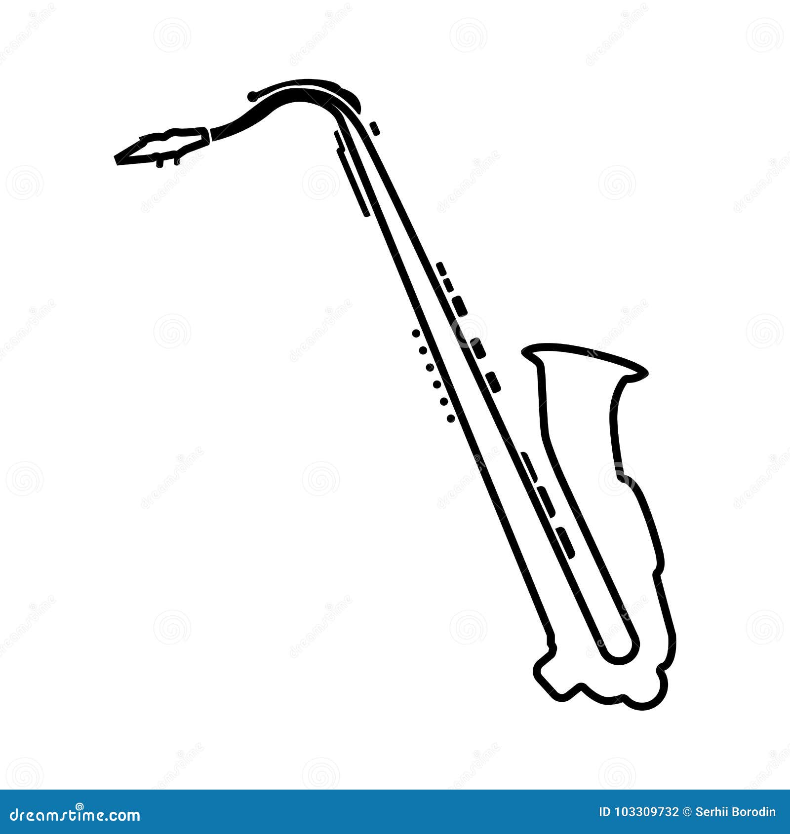 Saxophone it is Black Icon . Stock Vector - Illustration of retro, flat ...