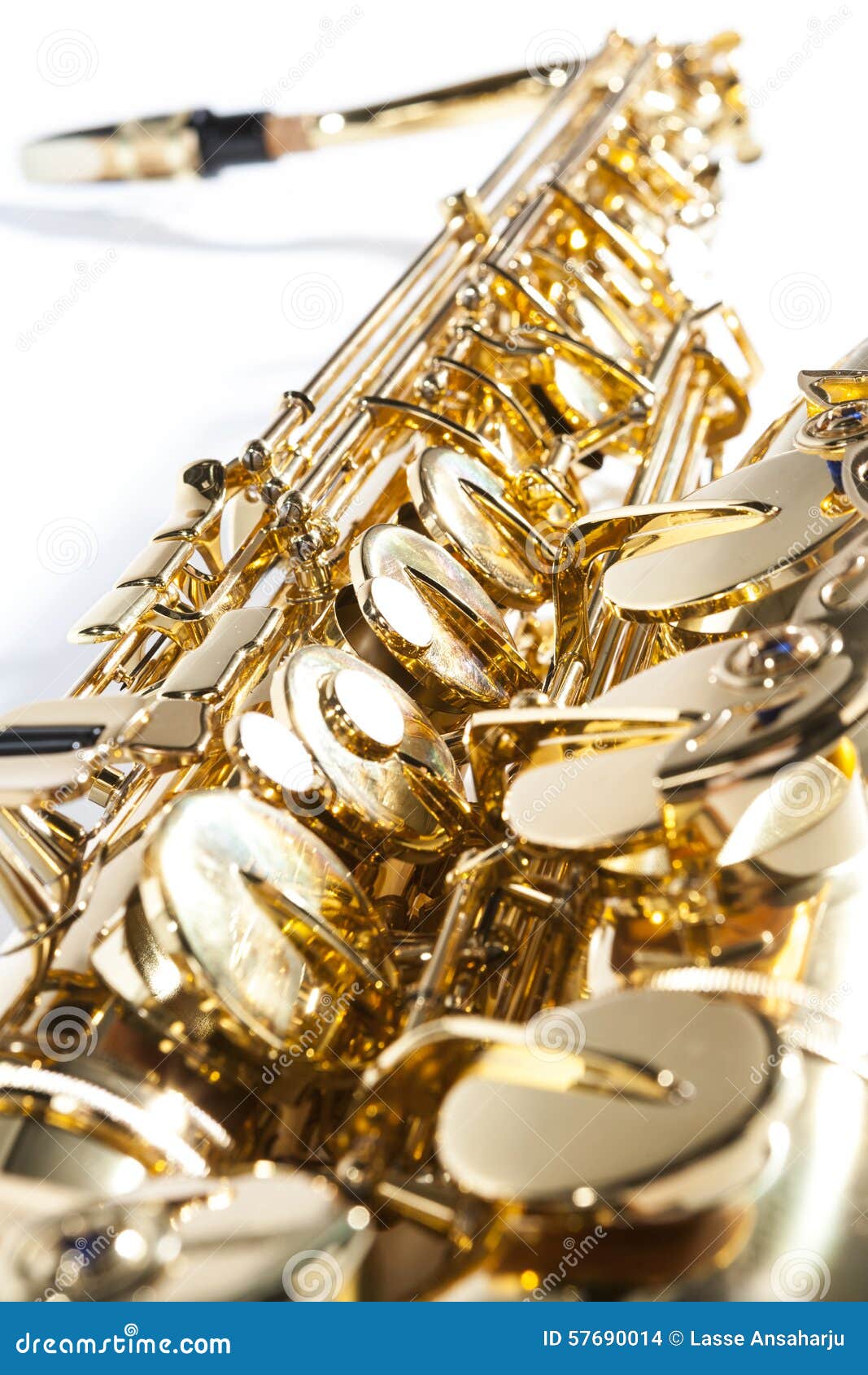 Saxophone stock photo. Image of jazz, saxophone, white - 57690014