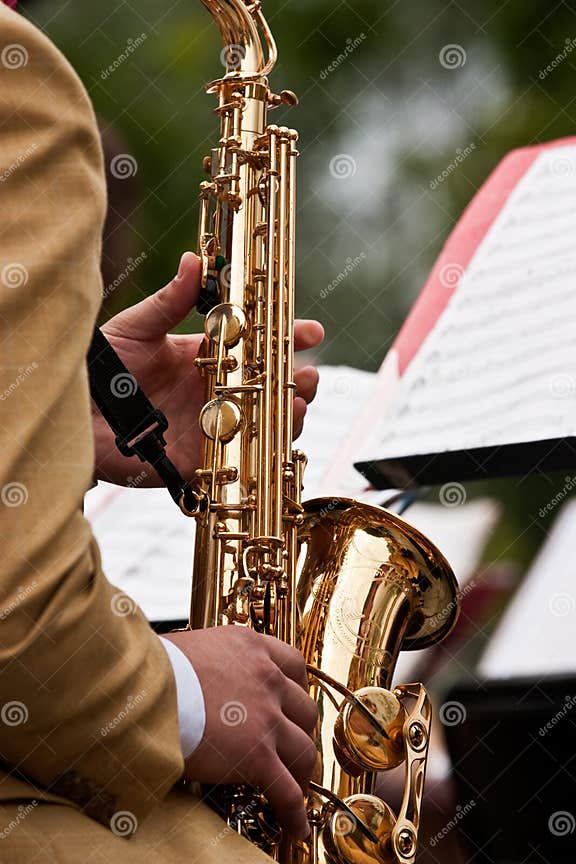 Saxophone Concert stock photo. Image of playing, saxophonist - 11246300
