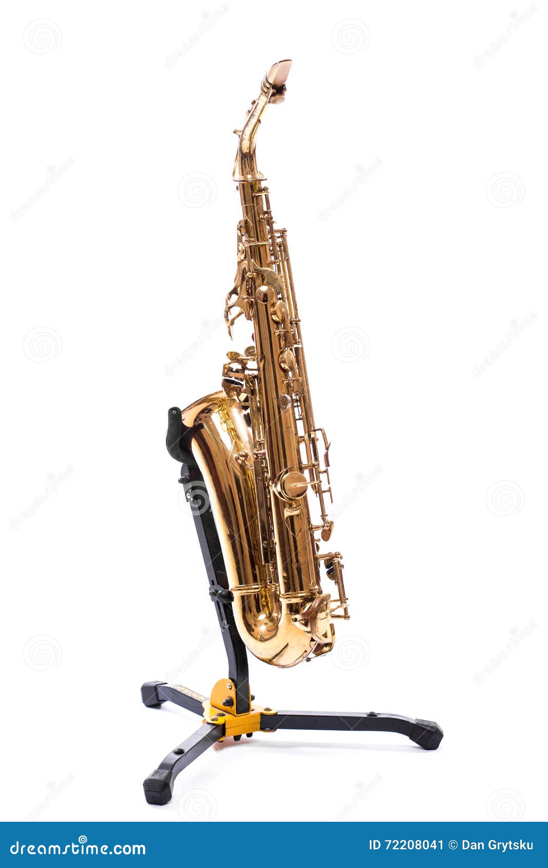 Saxophone stock image. Image of classic, alto, metal - 72208041