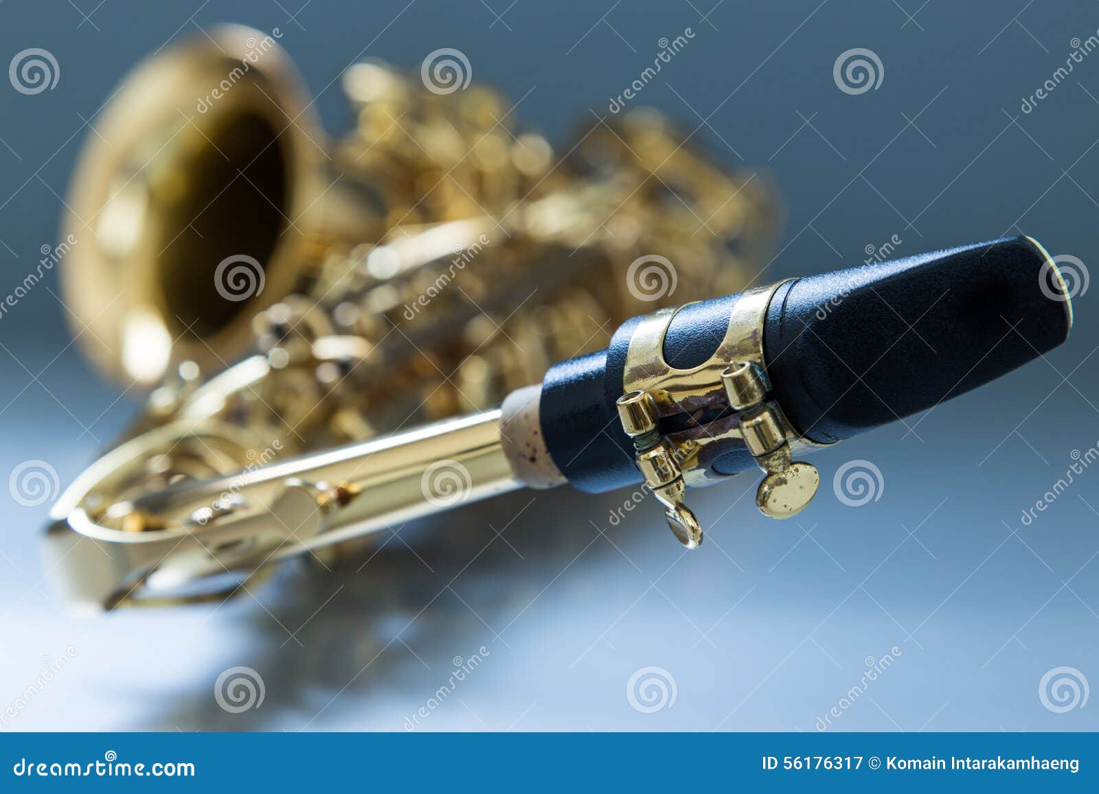 Saxophone stock image. Image of instrument, jazz, close - 56176317