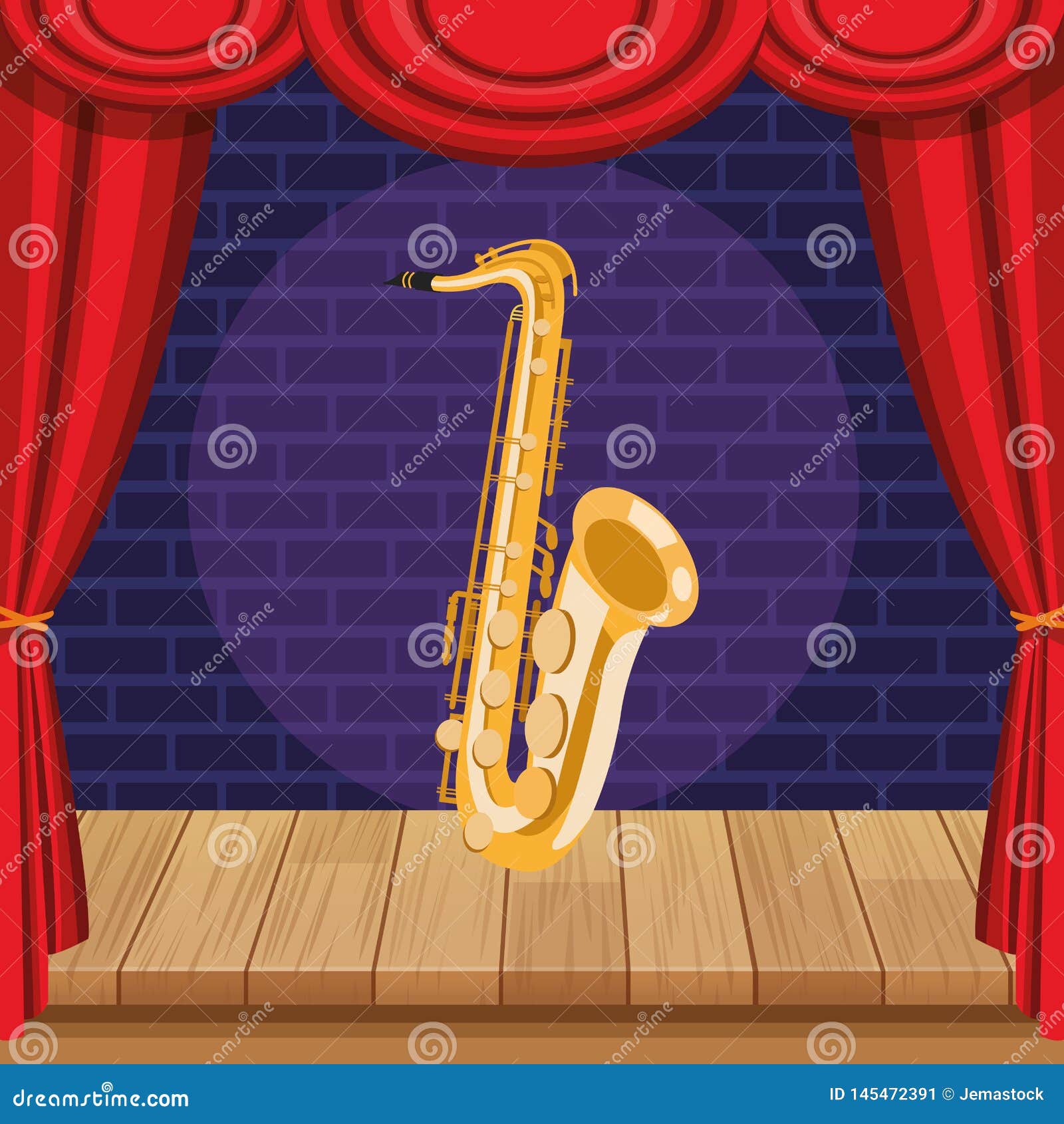 Saxophone icon cartoon stock vector. Illustration of jazz - 145472391
