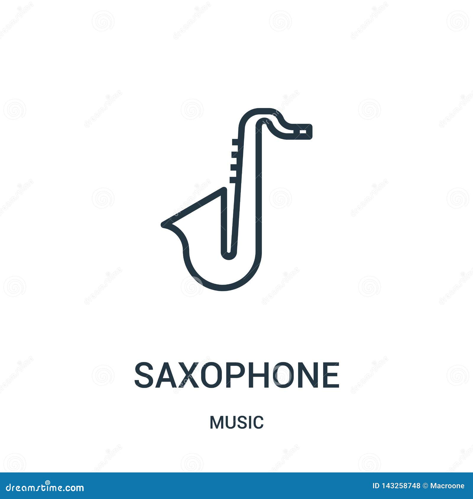 Saxophone Icon, Outline Isometric Style Vector Illustration ... Saxophone Icon, Outline Isometric Style Vector Illustration ...
