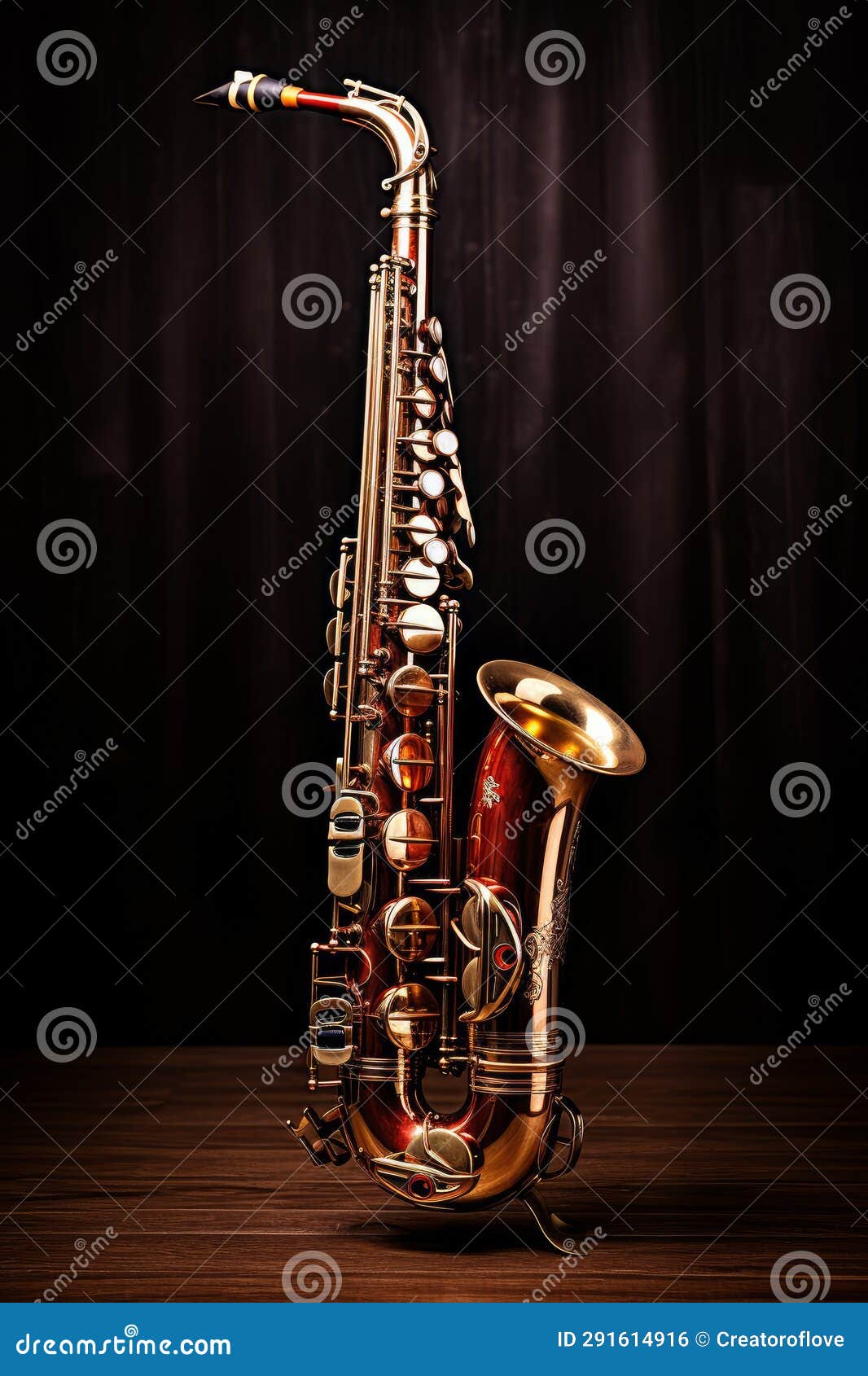 Saxophone Jazz Musical Instrument Generative AI Stock Illustration ...