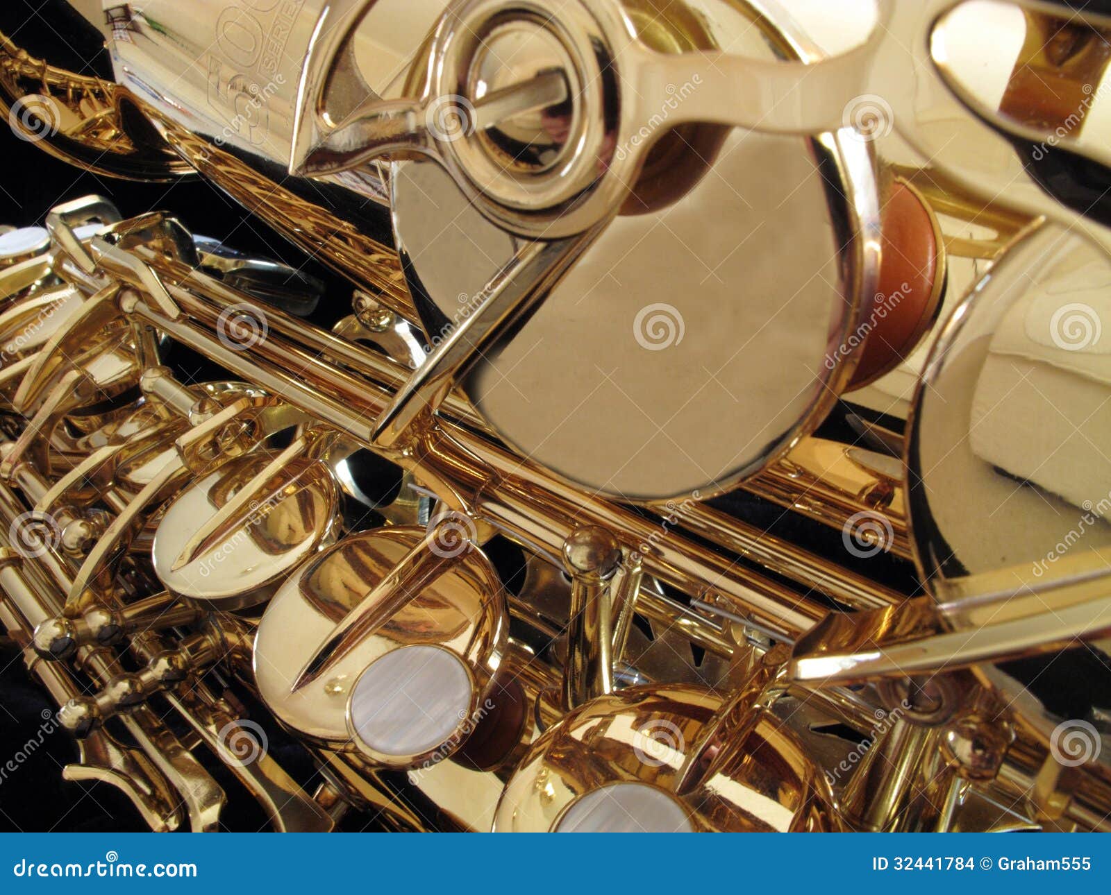 Saxophone keys stock photo. Image of intrument, movement - 32441784