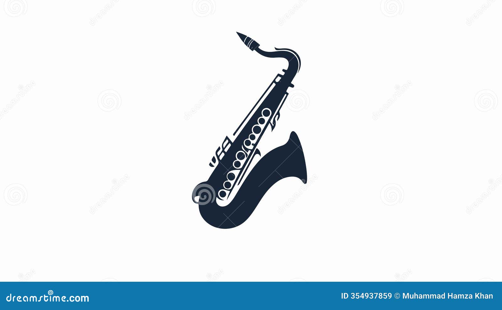 Saxophone Logo Vector Symbol | CartoonDealer.com #78912088