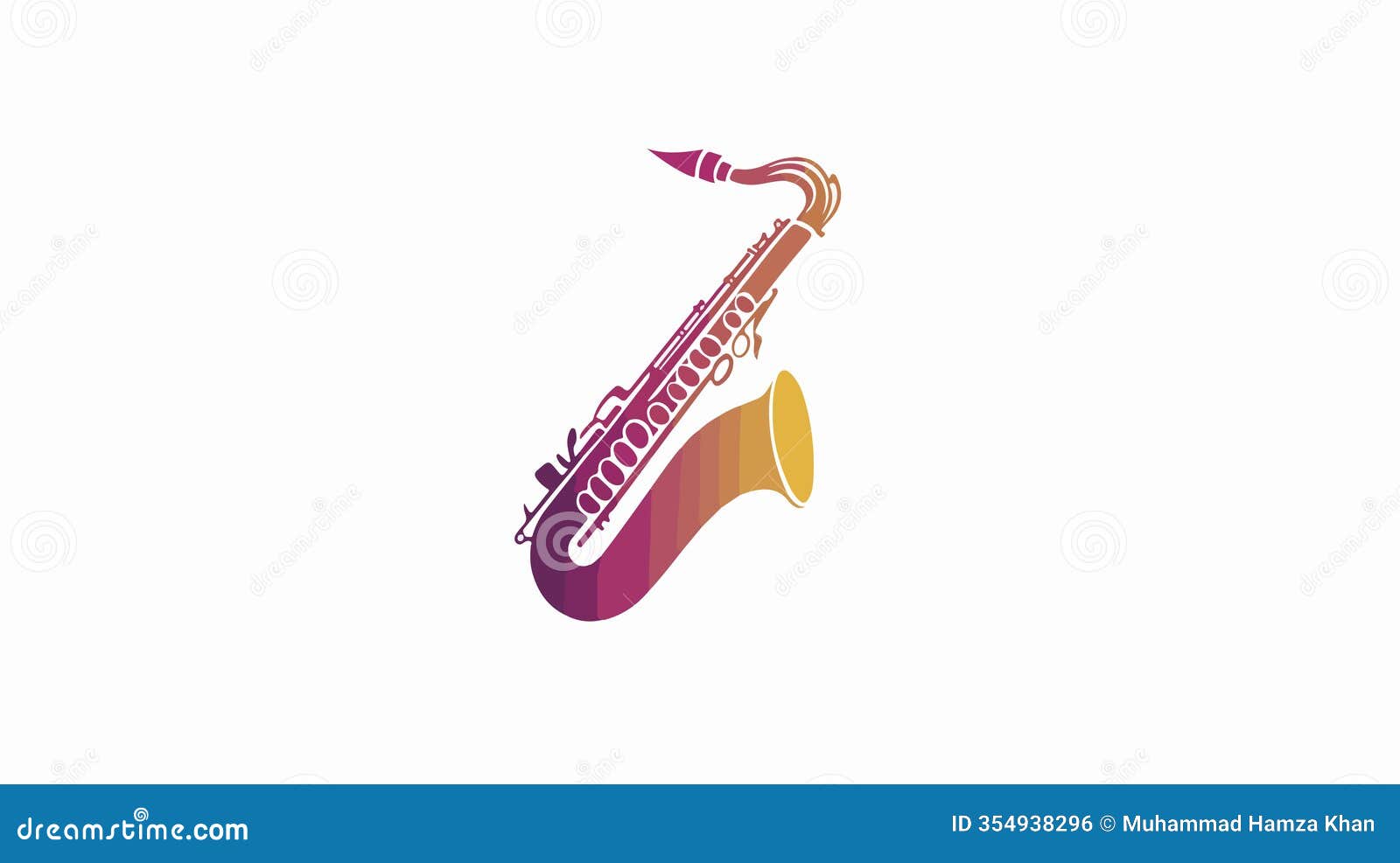 Saxophone Logo Vector Symbol | CartoonDealer.com #78912088