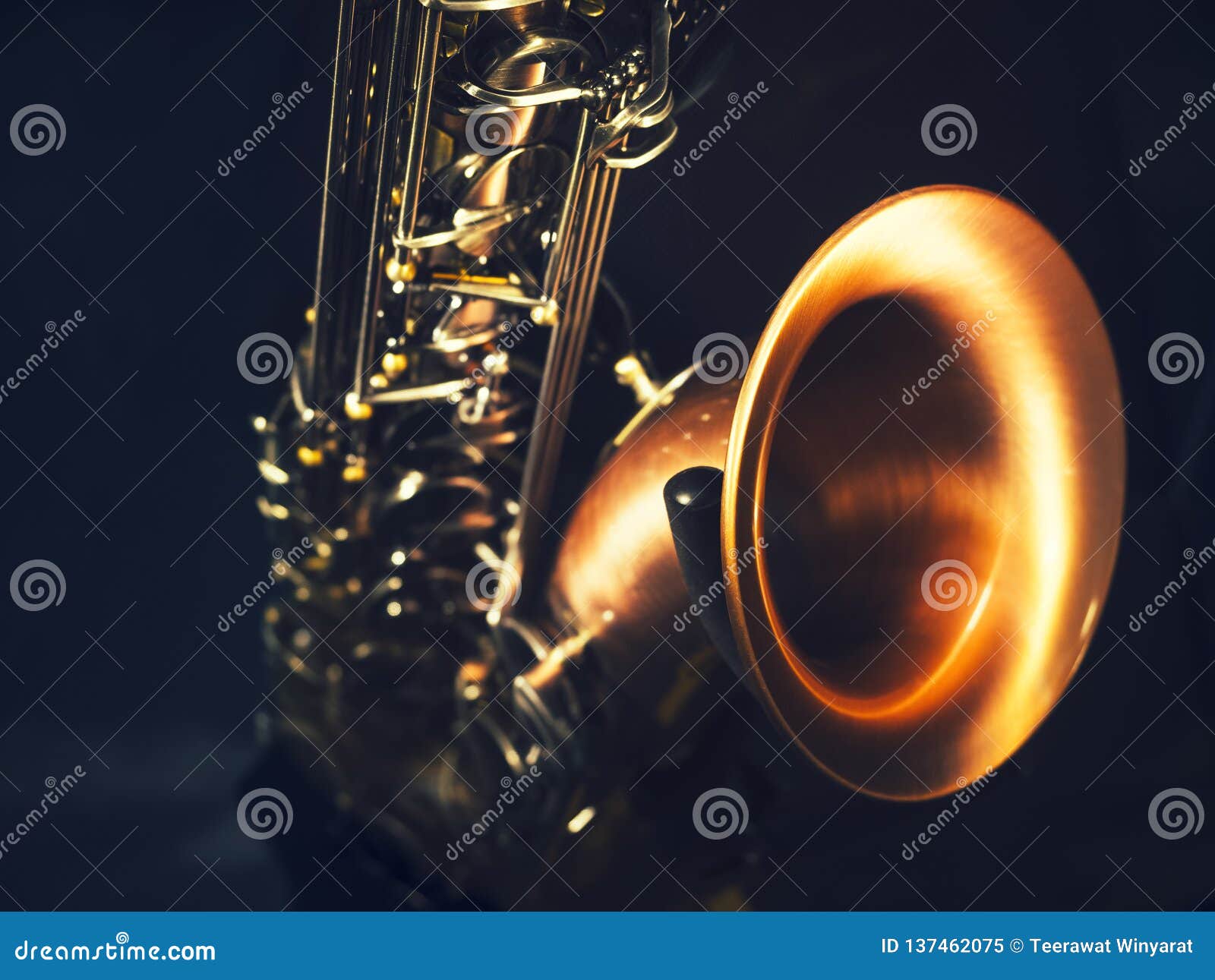 Saxophone Music Instrument Close Up Stock Image - Image of instrument ...