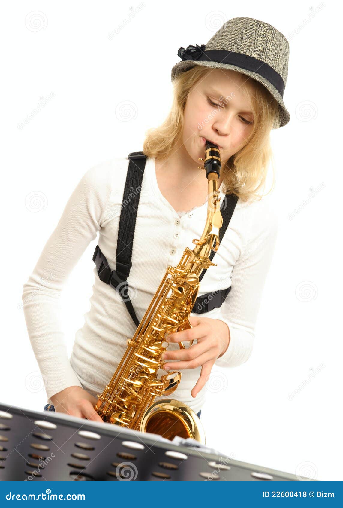 Saxophone Player stock photo. Image of entertainmant - 22600418