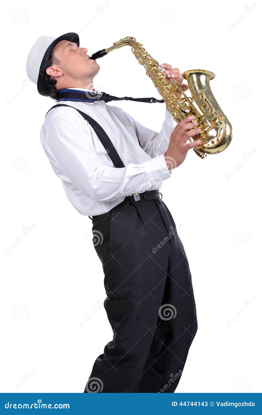 Saxophone player stock image. Image of perform, background - 44744143
