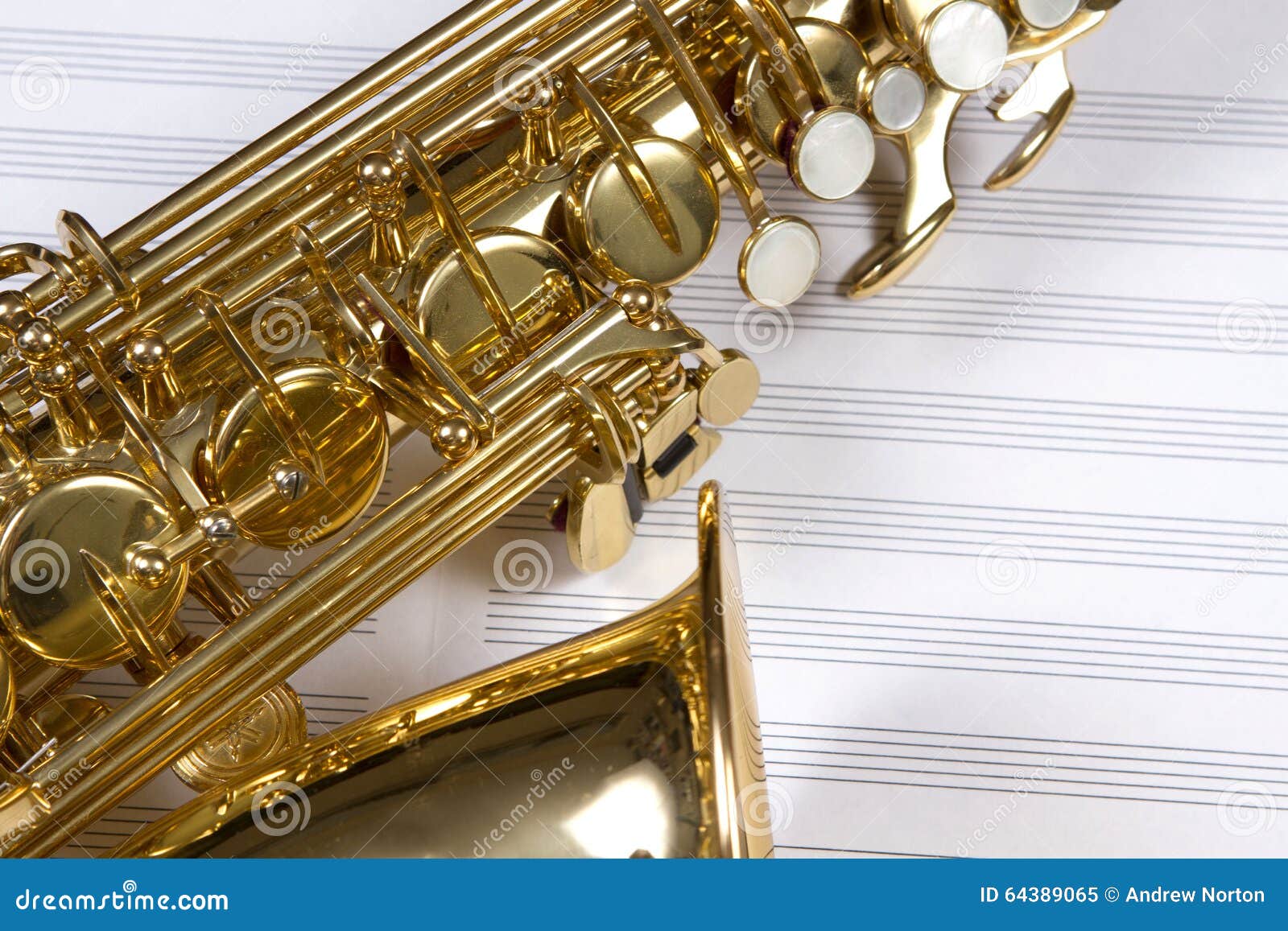 Saxophone stock image. Image of orchestra, reed, keys - 64389065