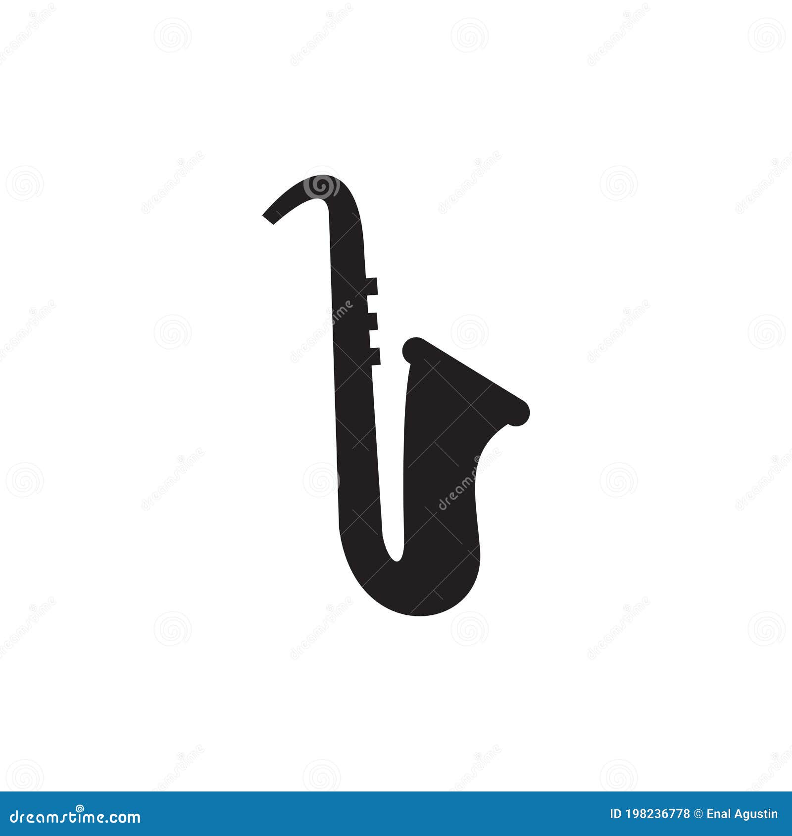 Saxophone Sign Logo Design Template Stock Vector - Illustration of ...