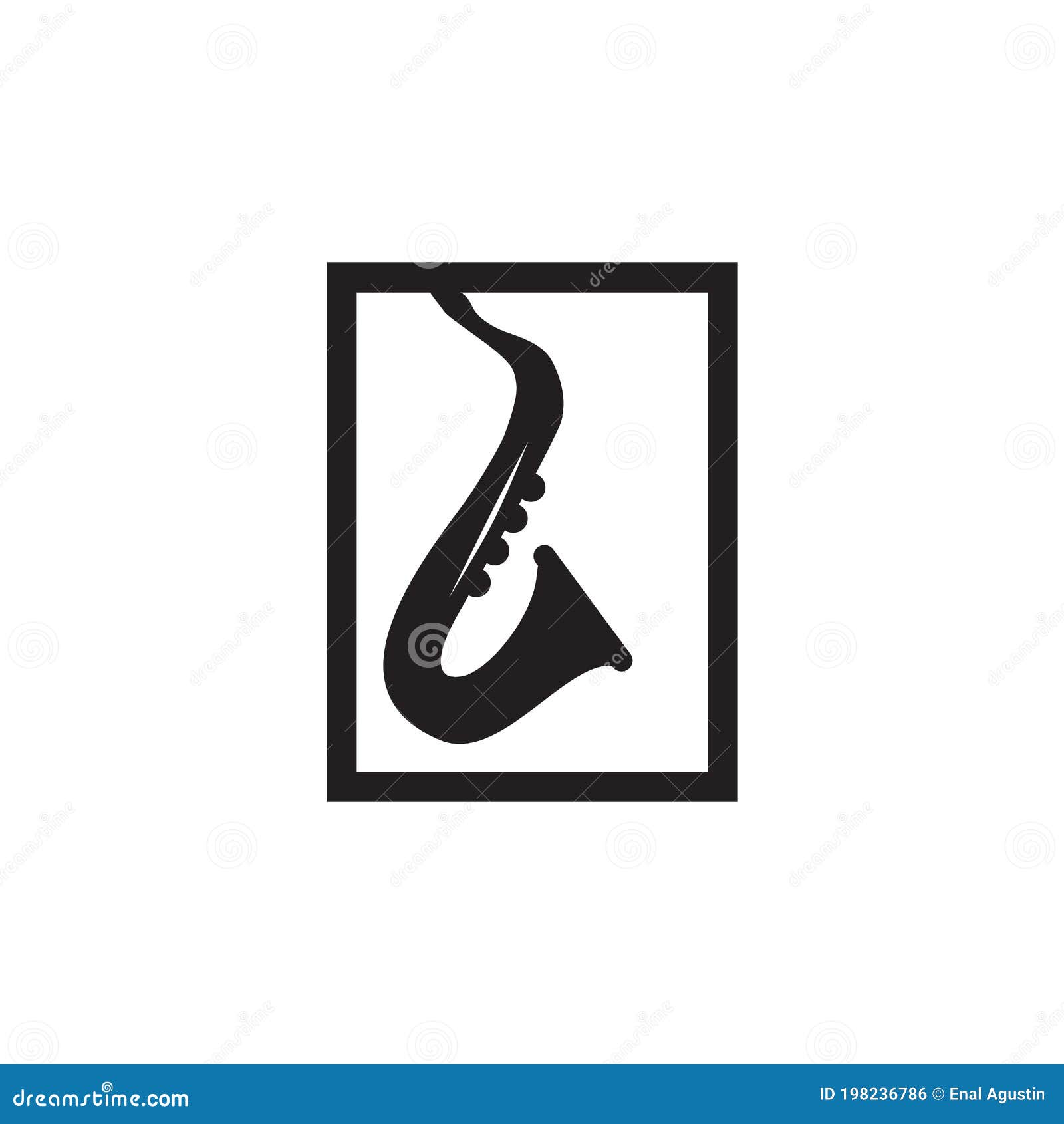 Saxophone Sign Logo Design Template Stock Vector - Illustration of ...
