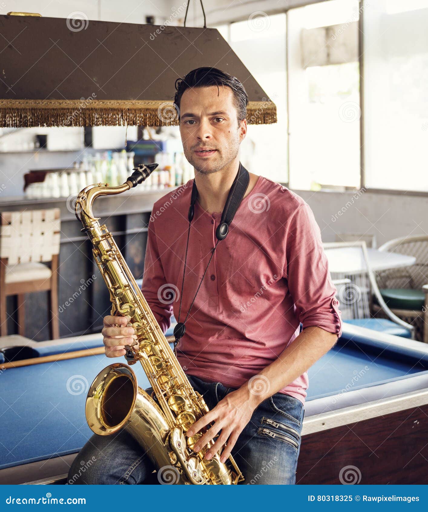 Saxophone Symphony Musician Jazz Instrument Concept Stock Image - Image ...