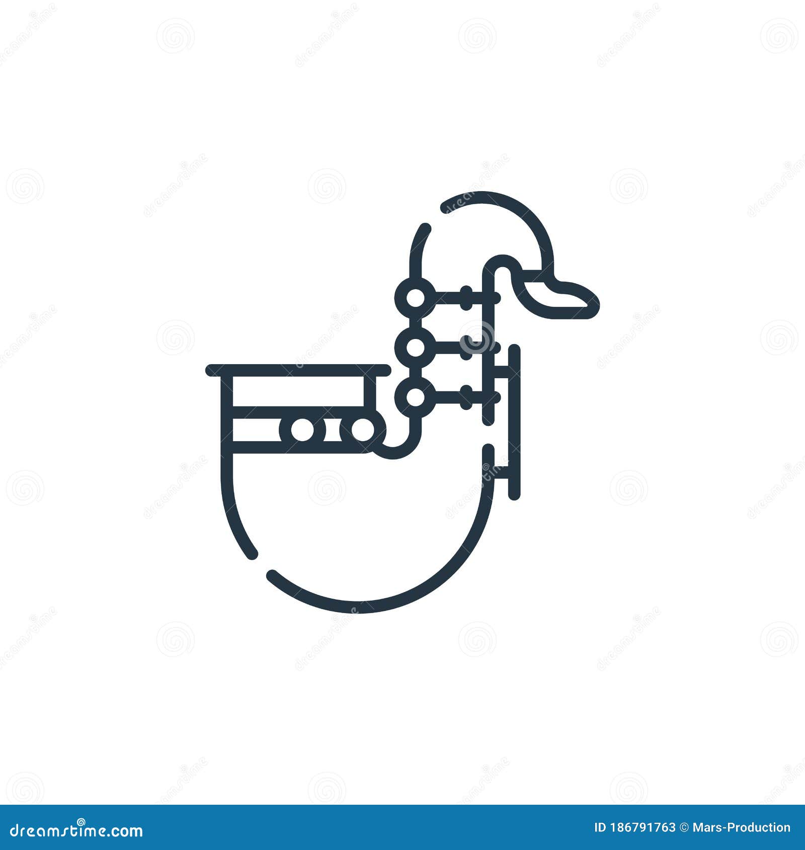 Saxophone Vector Icon. Saxophone Editable Stroke. Saxophone Linear ...