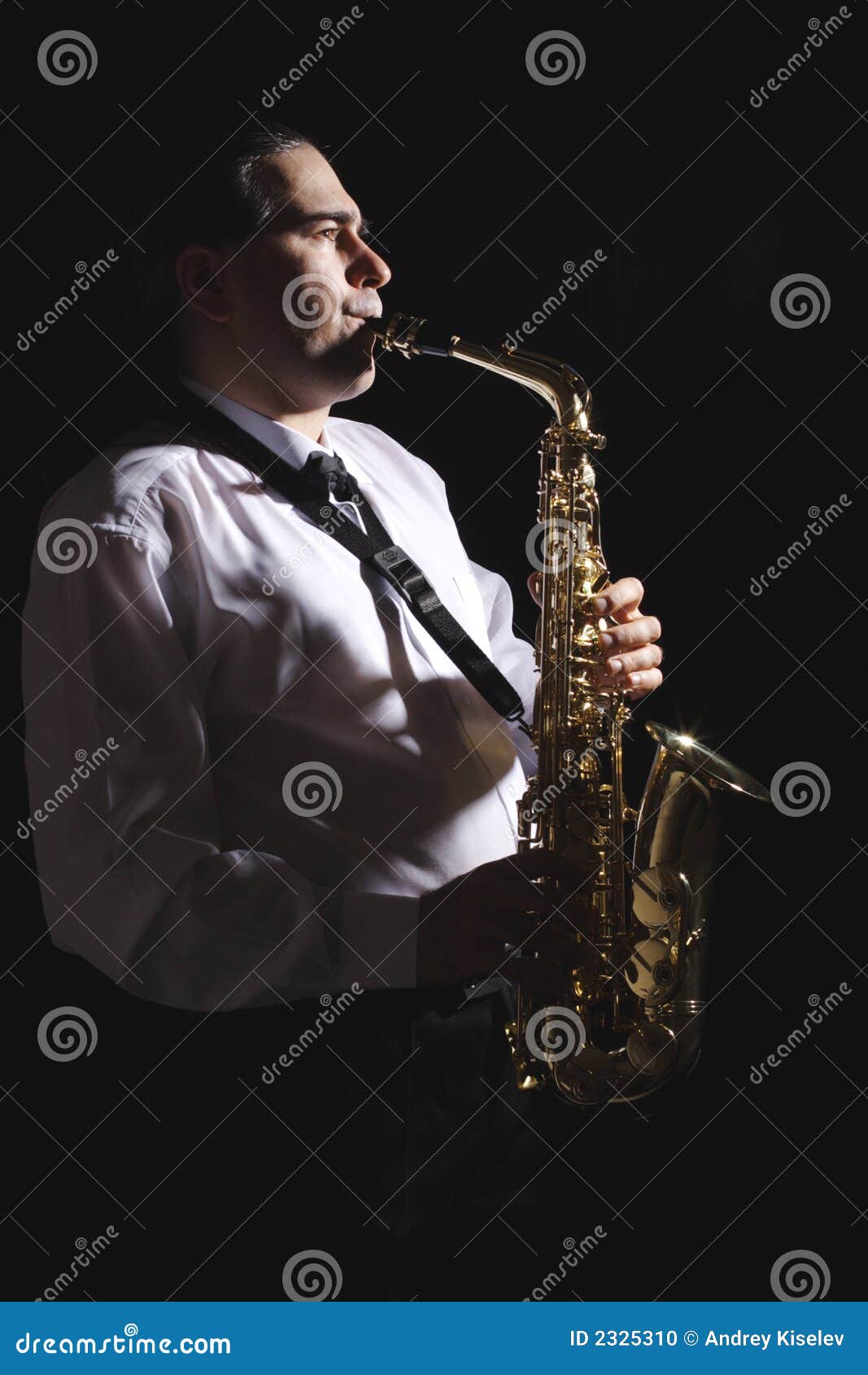Saxophonist stock photo. Image of tone, ensemble, melody - 2325310