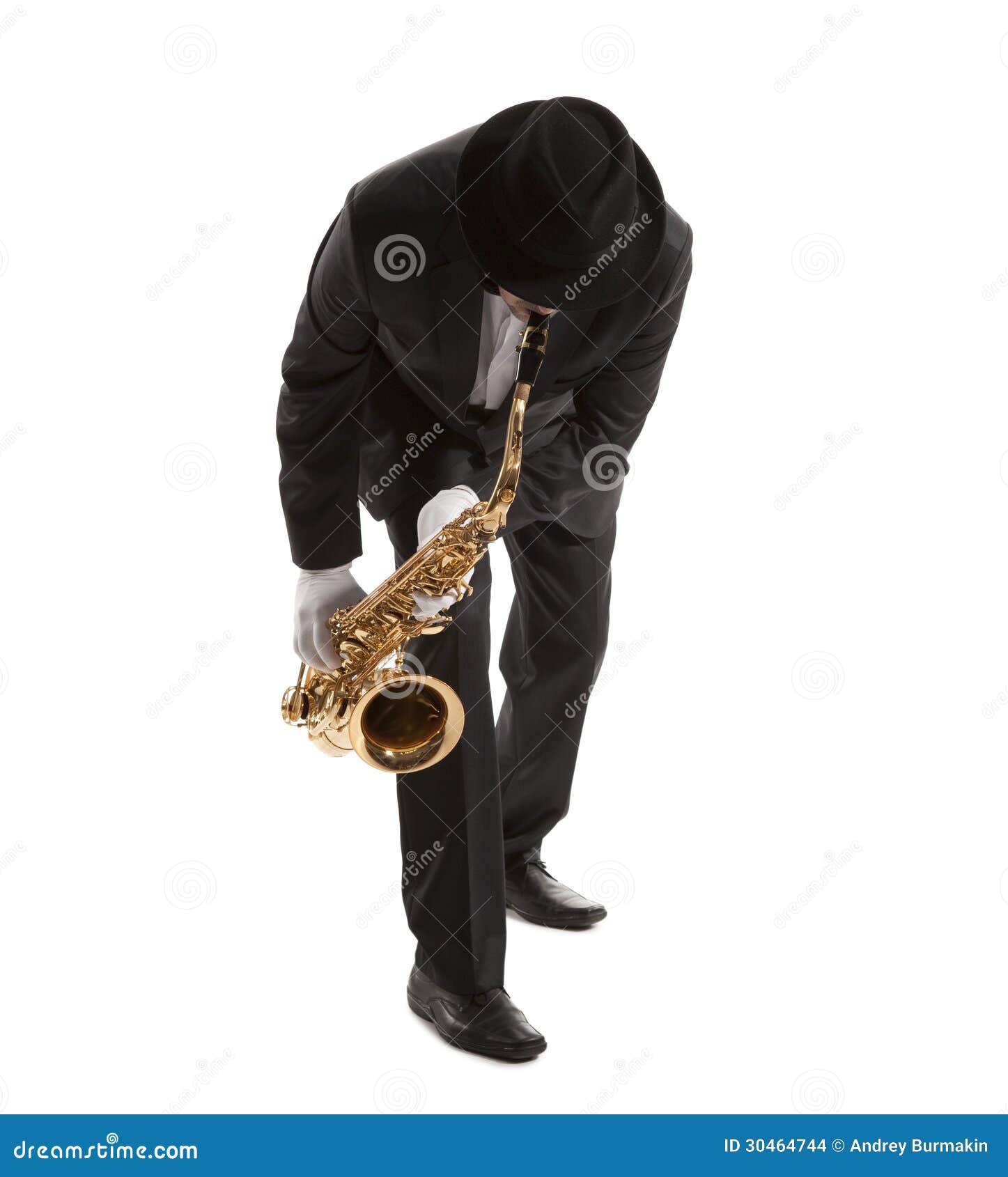Saxophonist stock photo. Image of caucasian, musical - 30464744