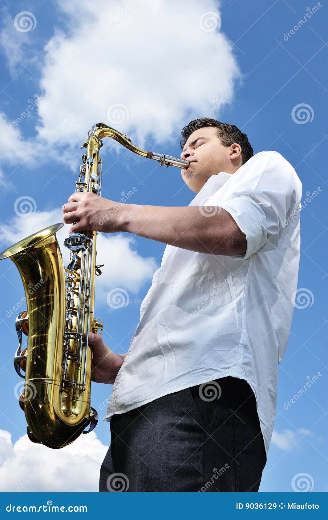 Saxy player men stock image. Image of music, brass, concert - 9036129