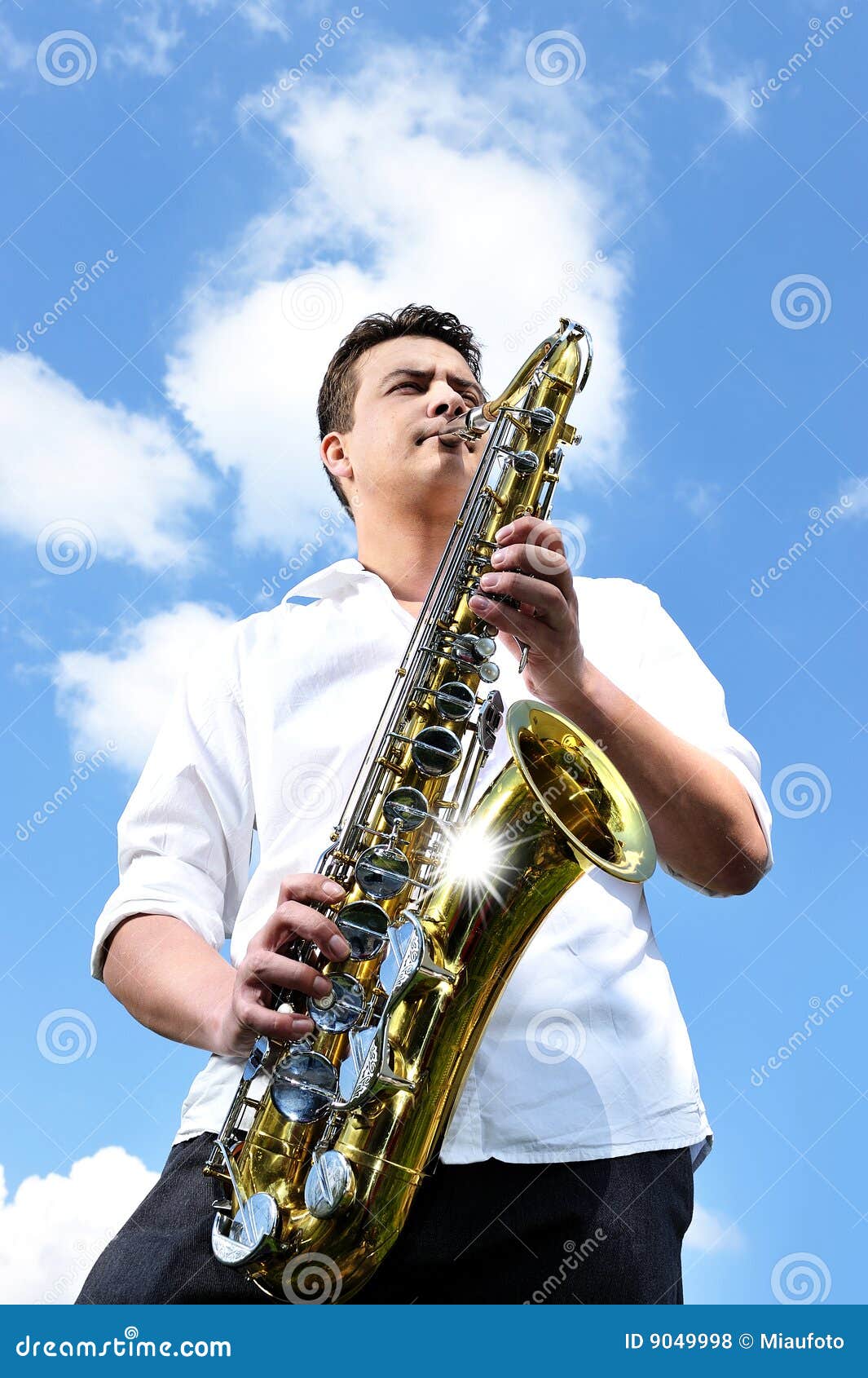 Saxy player men stock photo. Image of saxy, jean, concert - 9049998