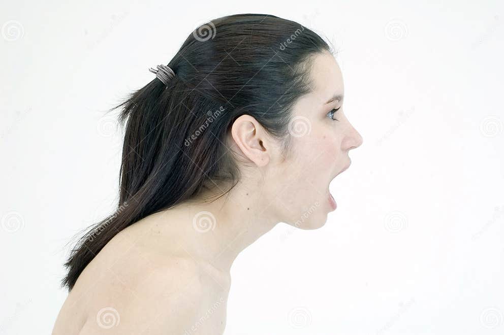 Say AAA! stock image. Image of pure, girl, attractive, young - 689925