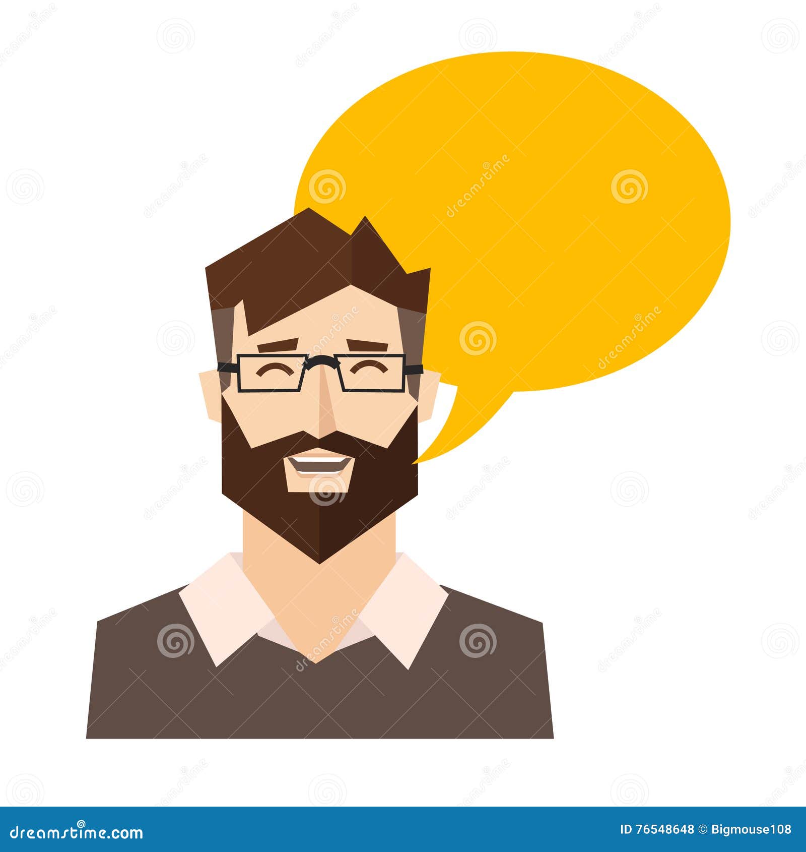 Say Man. Vector stock vector. Illustration of consultant - 76548648