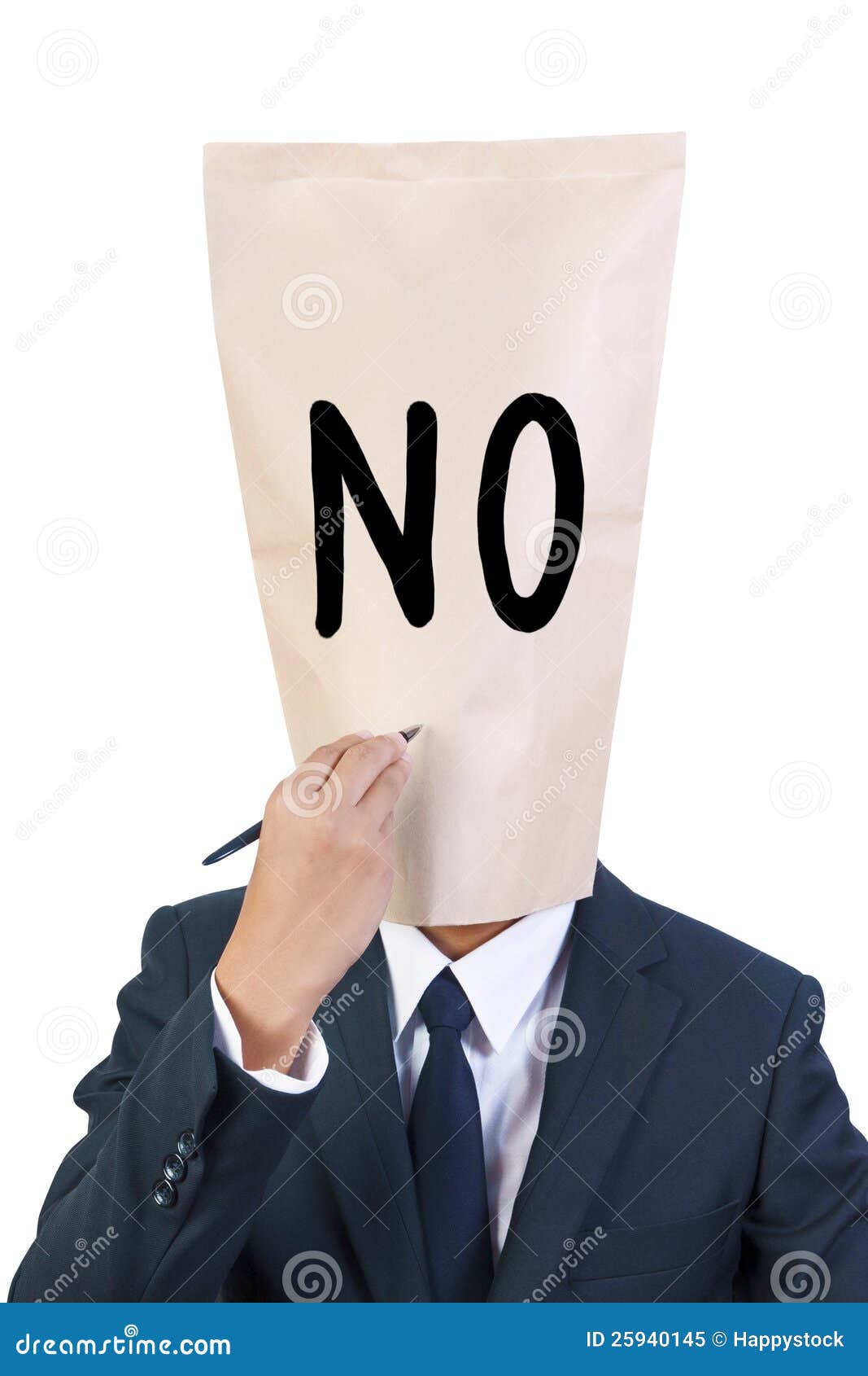 Say No stock image. Image of concept, drawing, head, person - 25940145