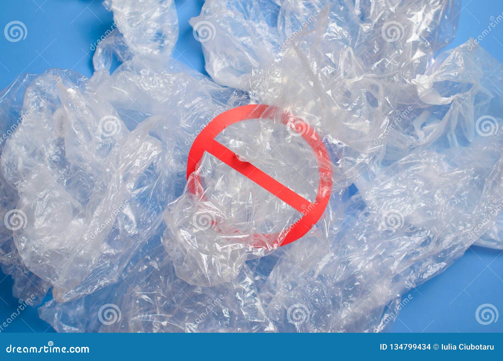 Say No To Plastic Bags, Recycle Concept, Used Plastic Problem Stock ...