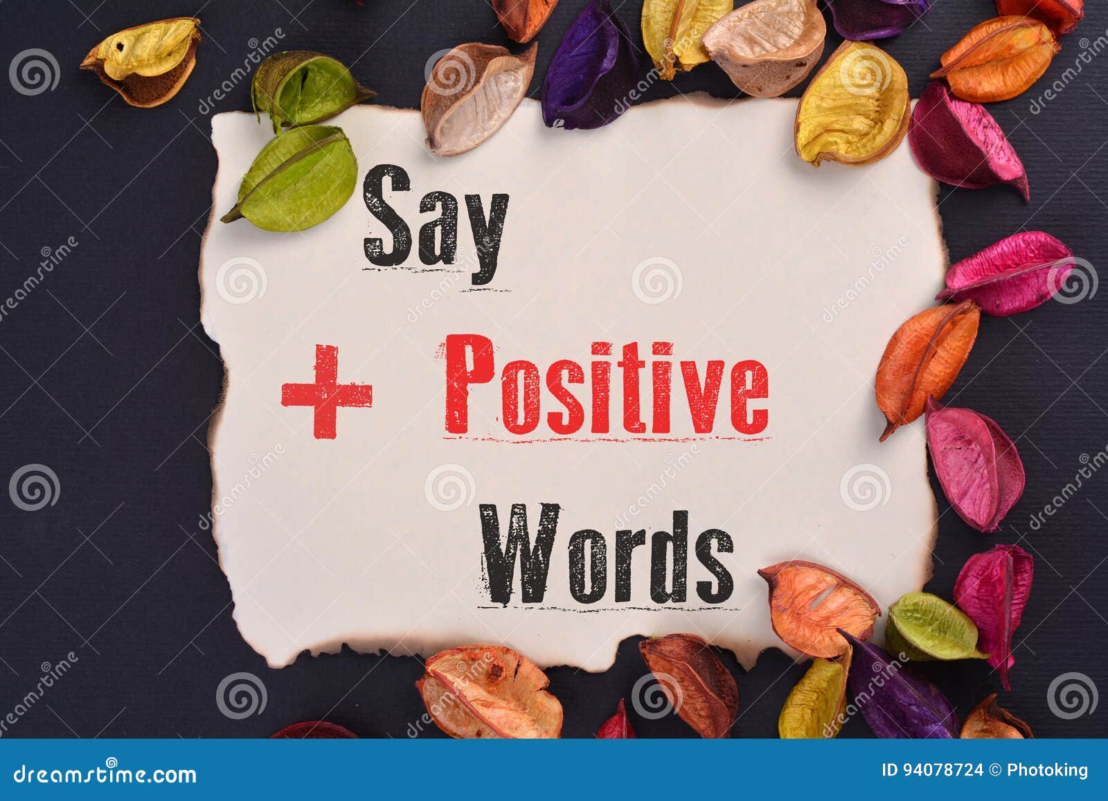 Say Positive Words stock photo. Image of face, determination - 94078724