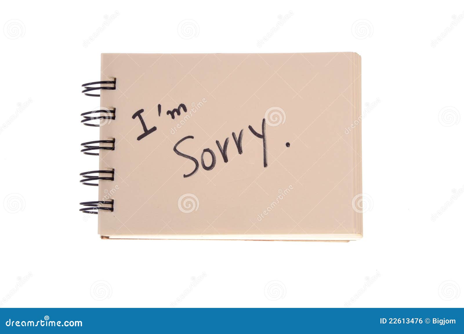 Say sorry stock photo. Image of obsolet, handwriting - 22613476