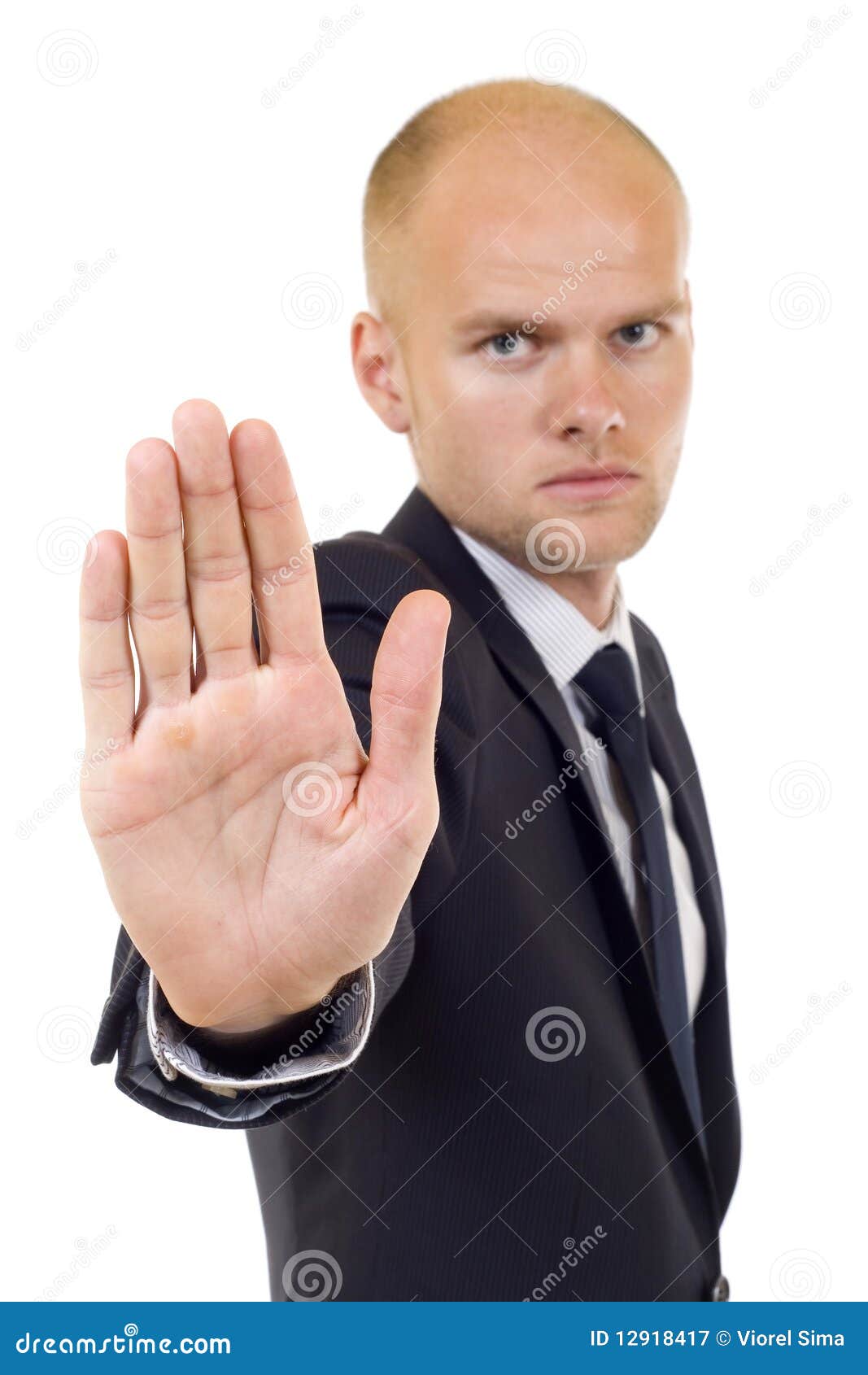 Say stop! stock image. Image of business, protection - 12918417