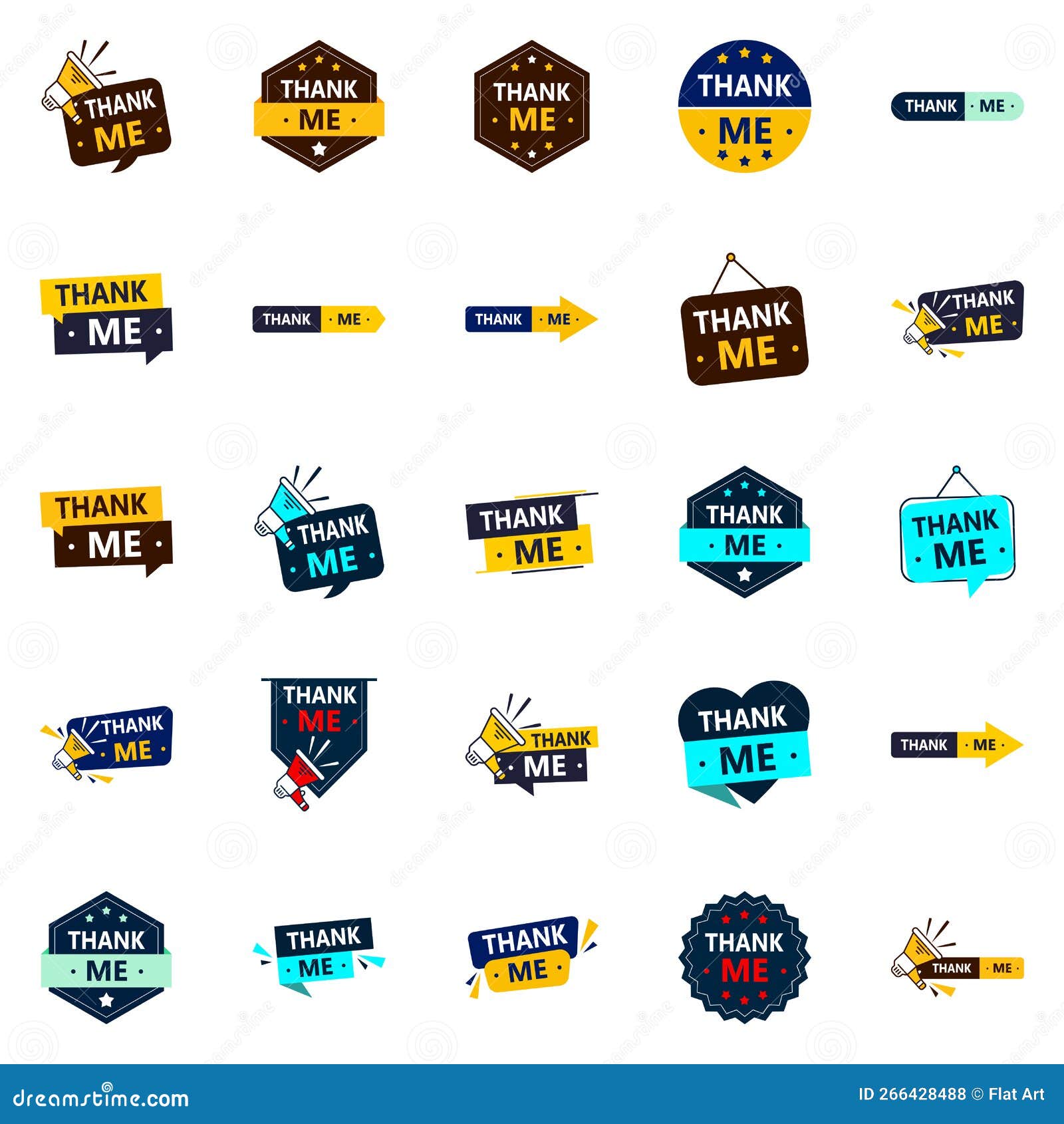 Say Thank You in Style with Our Pack of 25 Thank Me Banners Stock ...
