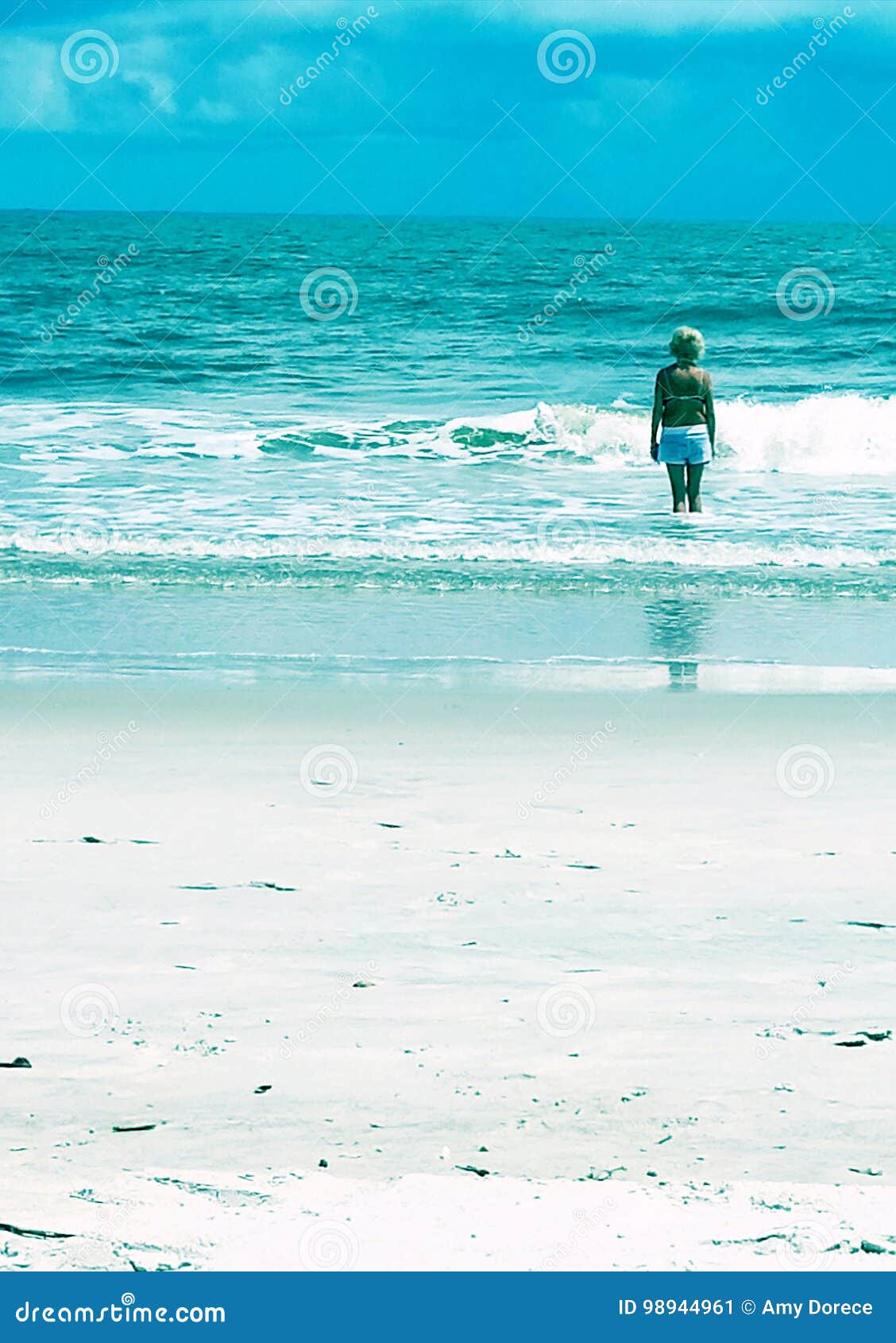 Saying Goodbye stock image. Image of beach, goodbye, sand - 98944961