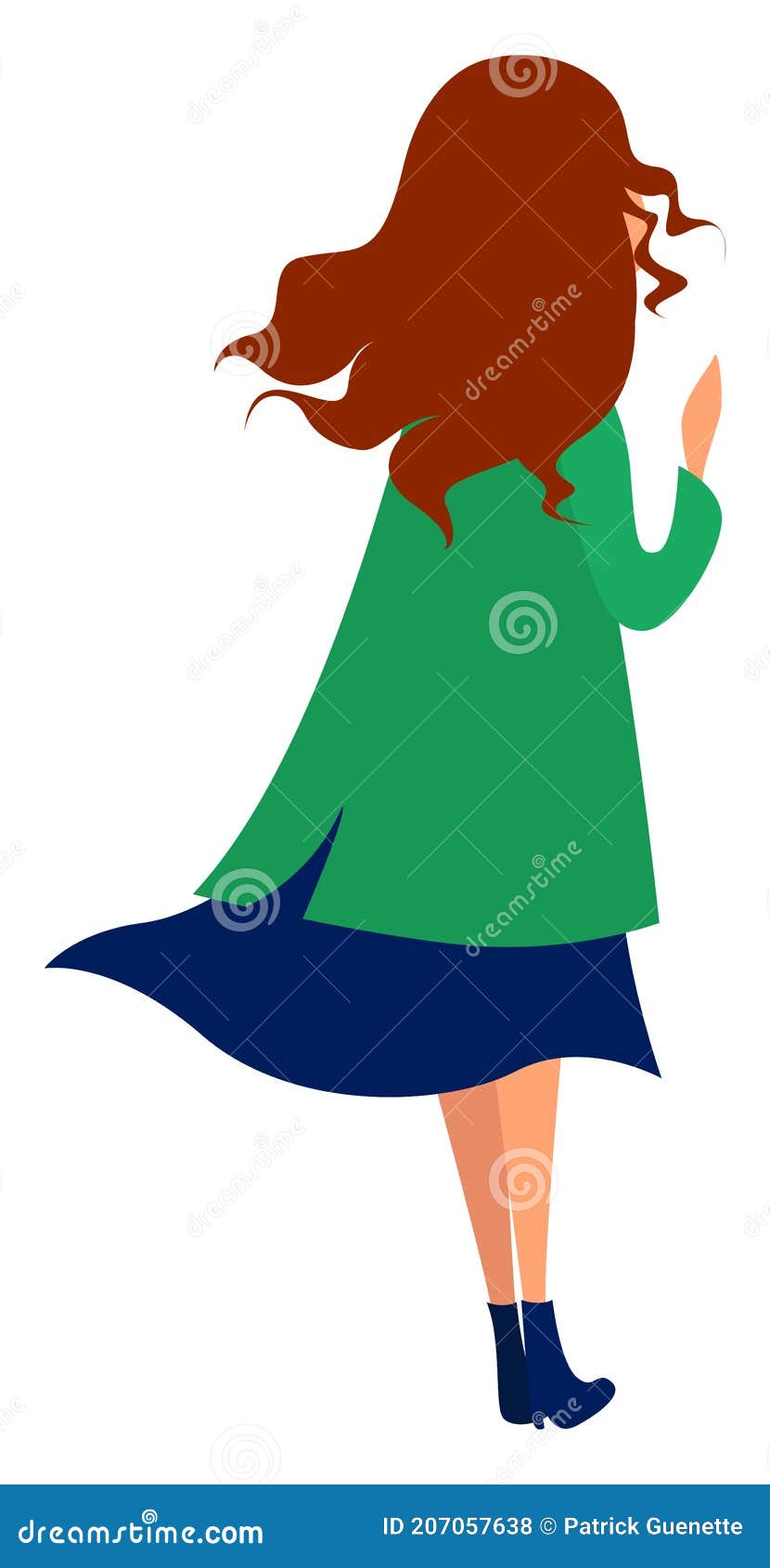 Saying Goodbye, Illustration, Vector Stock Vector - Illustration of ...