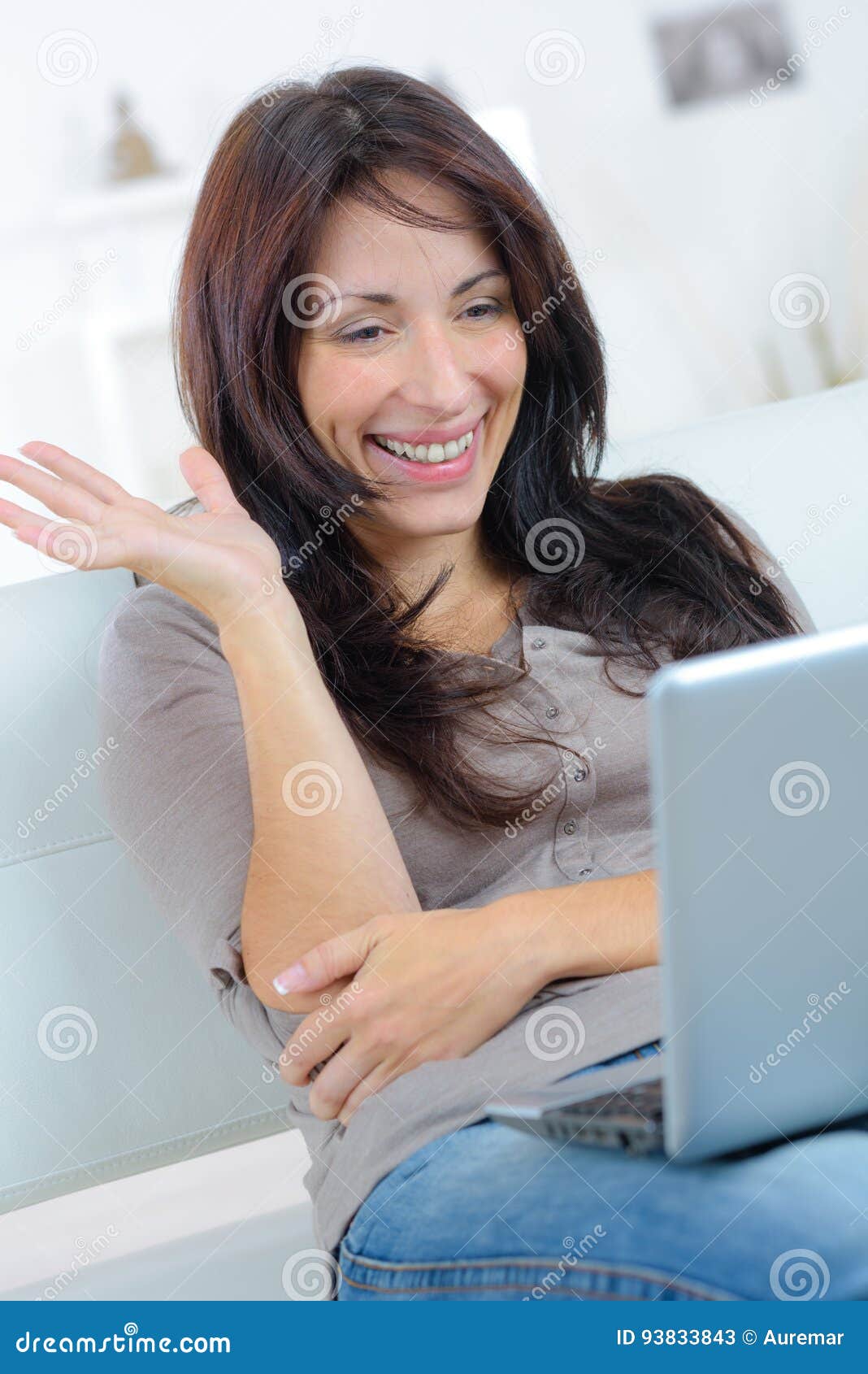 Saying hi on computer stock image. Image of browsing - 93833843 Saying hi on computer stock image. Image of browsing - 93833843