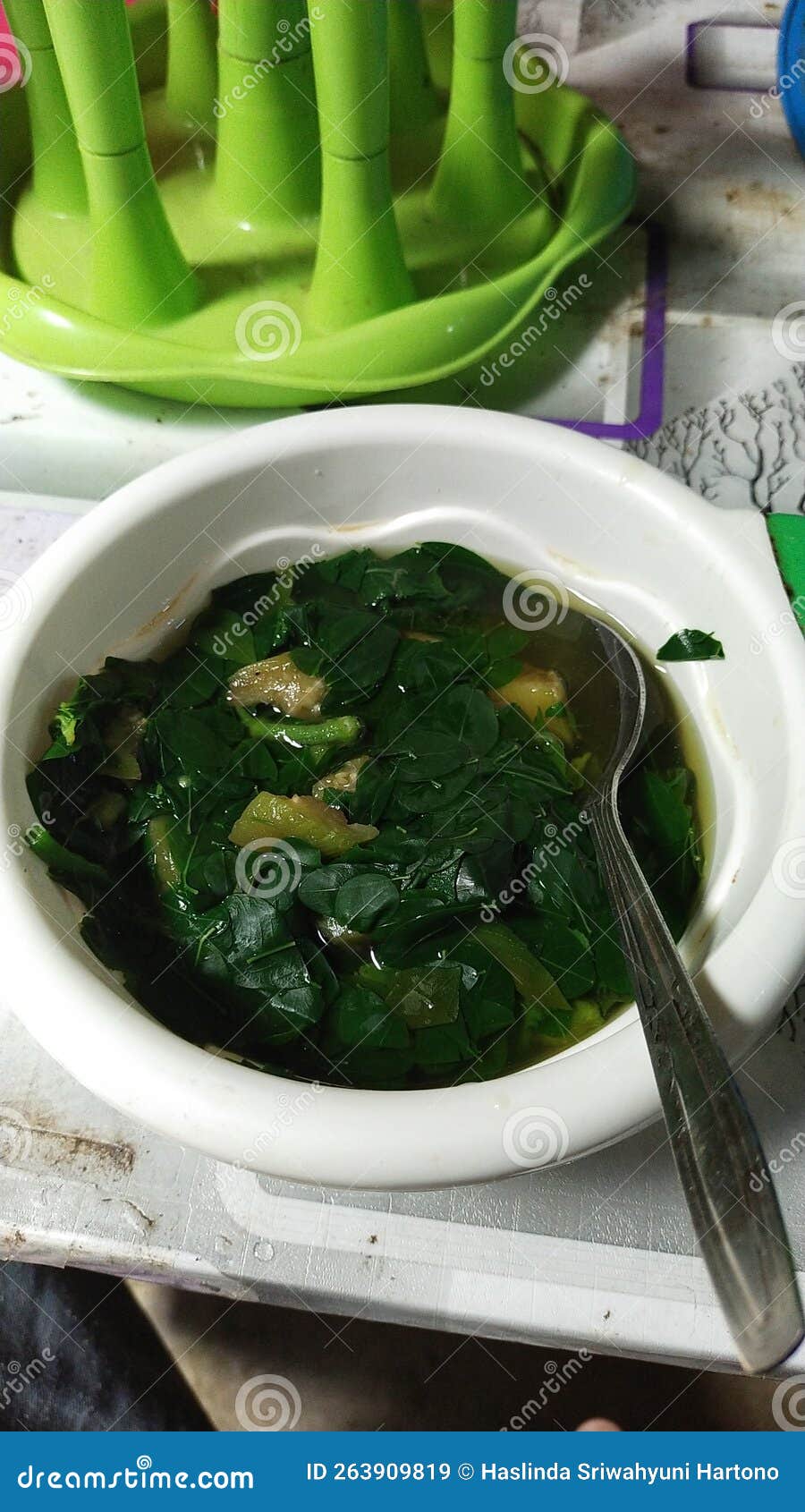 Sayur Kelor, Its so Healthy and Yummy Stock Image - Image of kelor ...