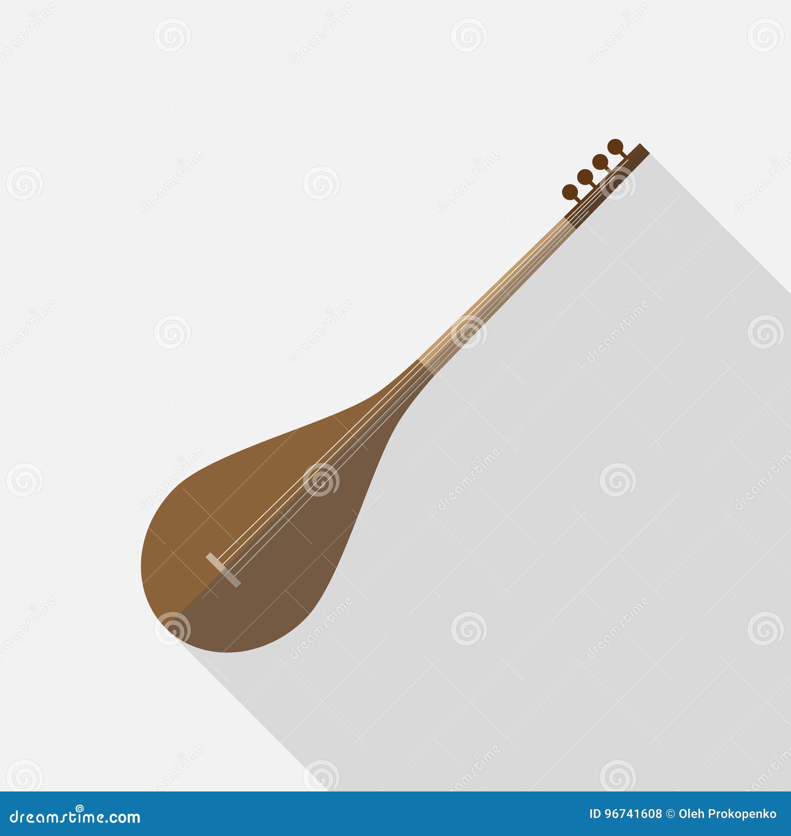 Saz flat icon. stock vector. Illustration of background - 96741608