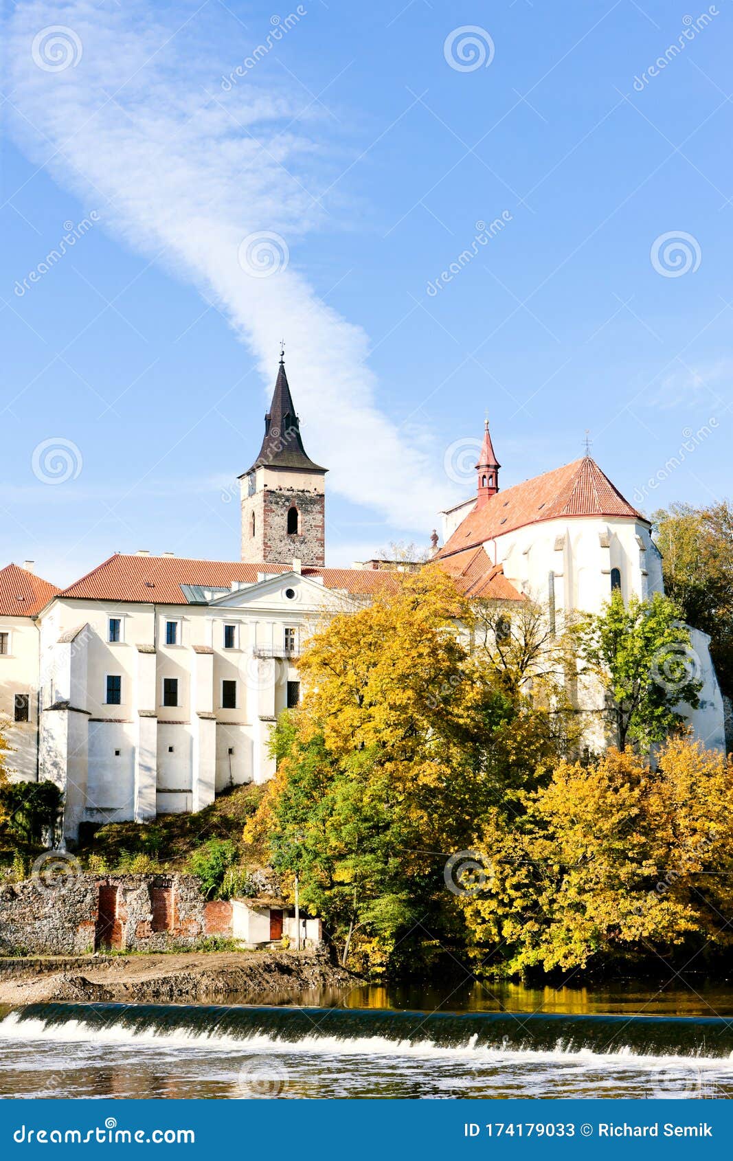 Sazava Monastery, Czech Republic Stock Image - Image of travel, river ...