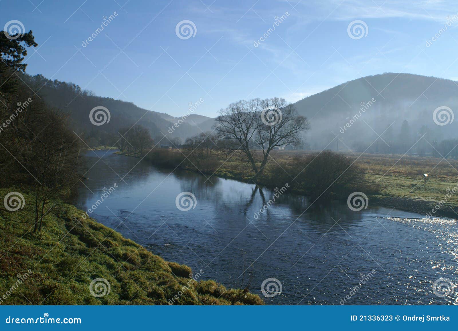 Sazava river stock image. Image of reflection, countryside - 21336323