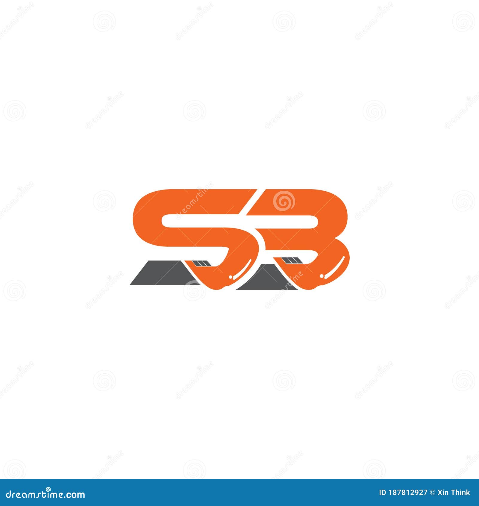 SB Letter Logo Icon Design Template Elements Stock Vector ...