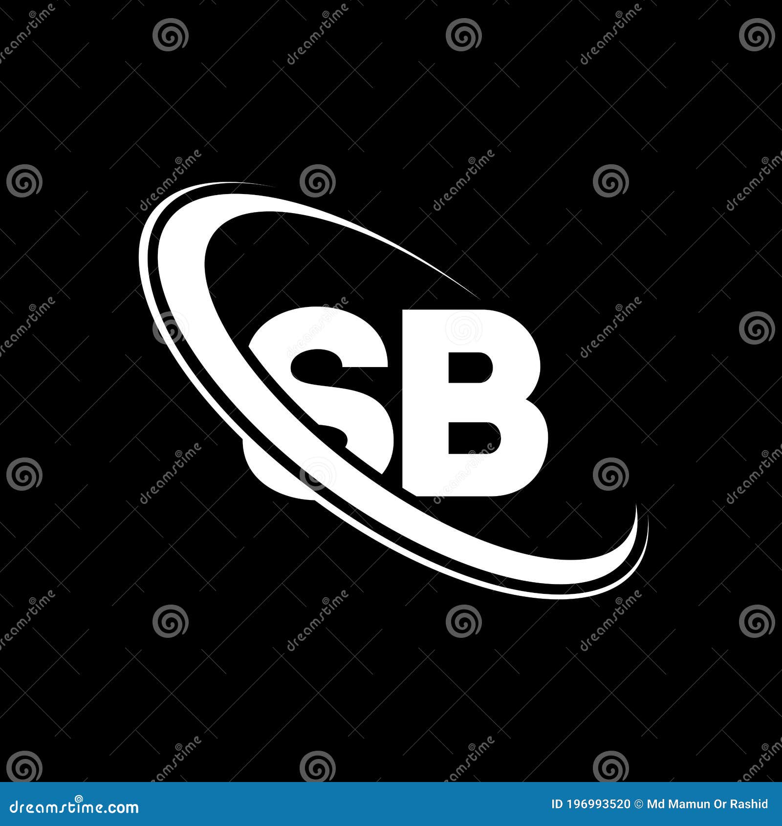 SB Logo. S B Design. White SB Letter. SB/S B Letter Logo Design Stock ...
