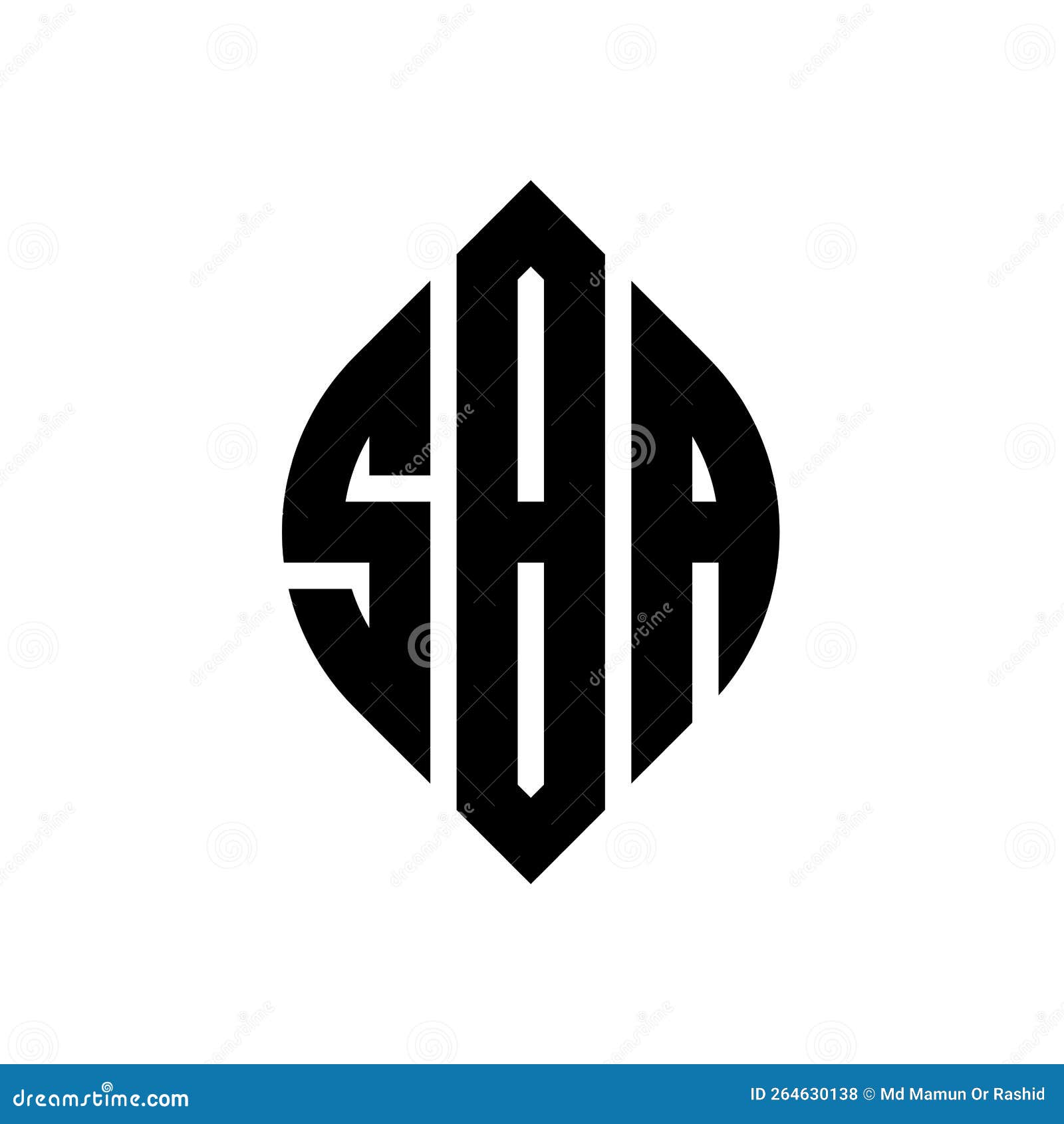SBA Circle Letter Logo Design with Circle and Ellipse Shape. SBA ...