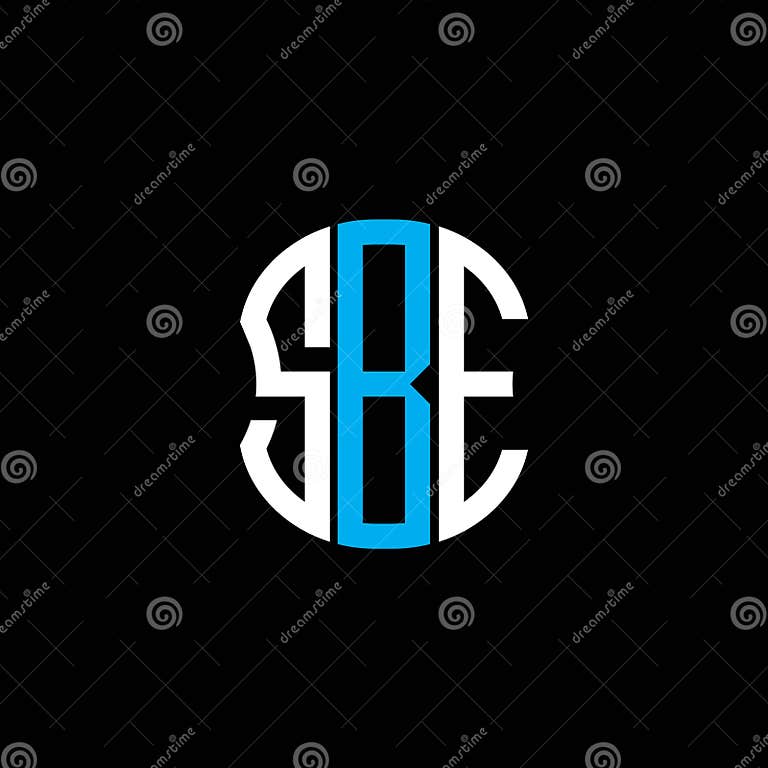 SBE Letter Logo Abstract Creative Design. Stock Vector - Illustration ...