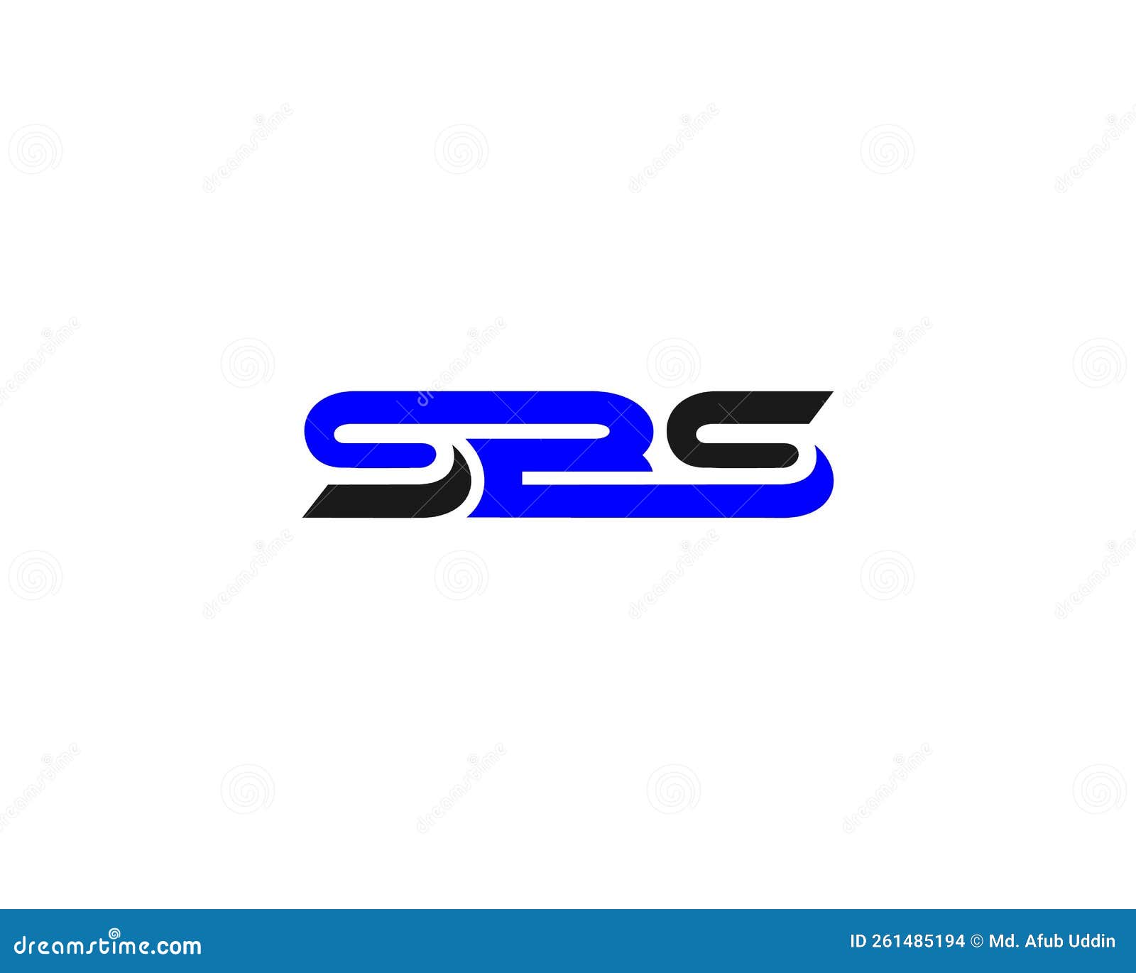 SBS Logo Abstract Letters Initials Monogram Design Stock Vector ...