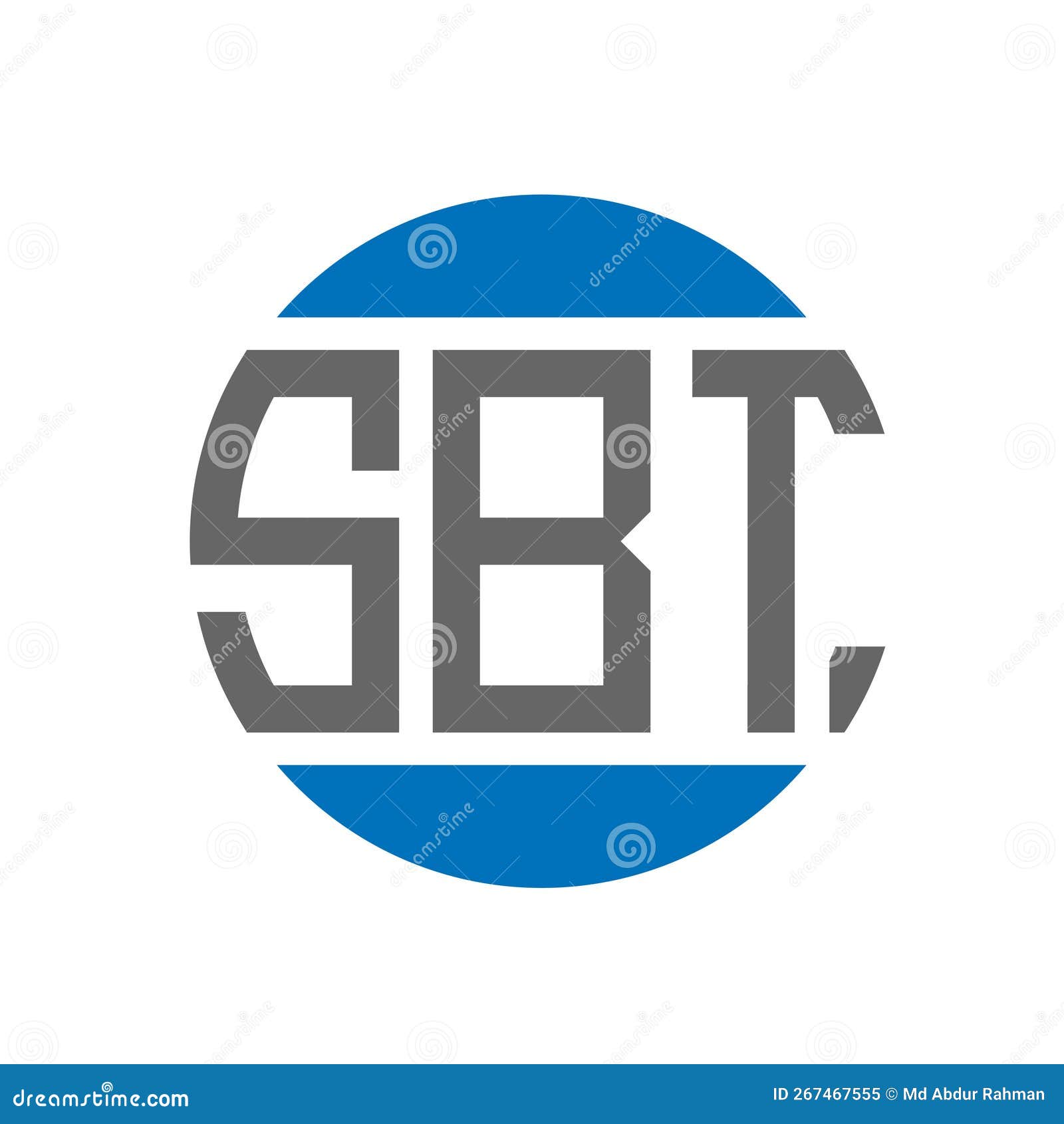 SBT Letter Logo Design on White Background. SBT Creative Initials ...