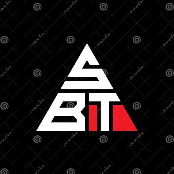 SBT Triangle Letter Logo Design with Triangle Shape. SBT Triangle Logo ...