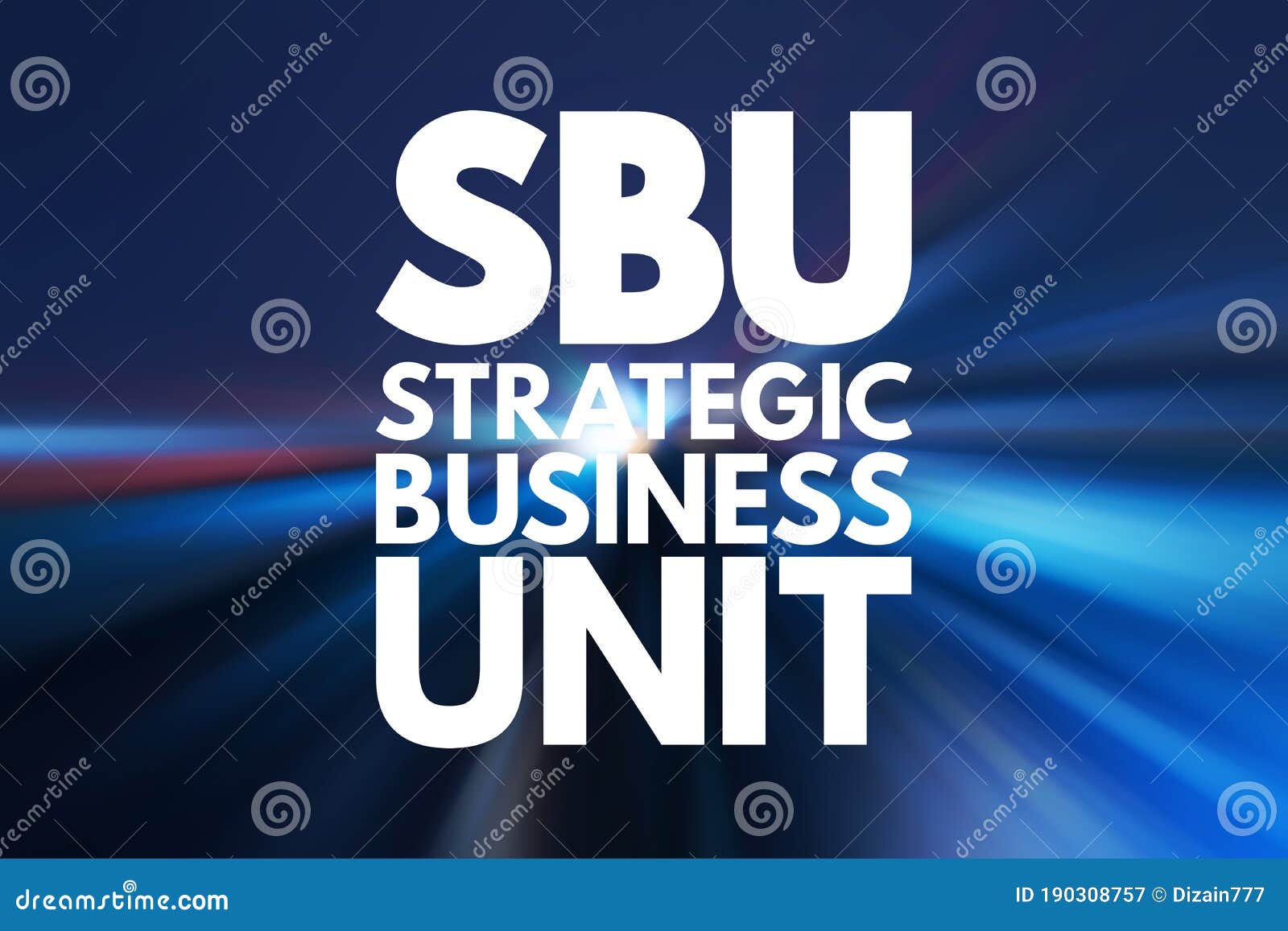 BU, Business Unit. Concept With Keyword, People And Icons. Flat Vector ...