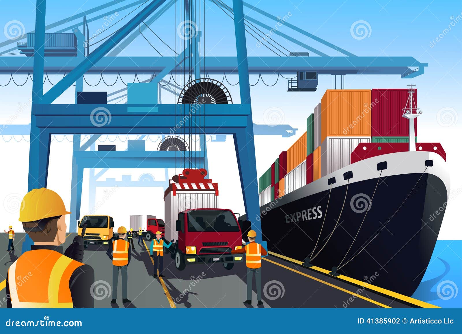 Port Stock Illustrations, Vecteurs, & Clipart – (65,505 Stock ...