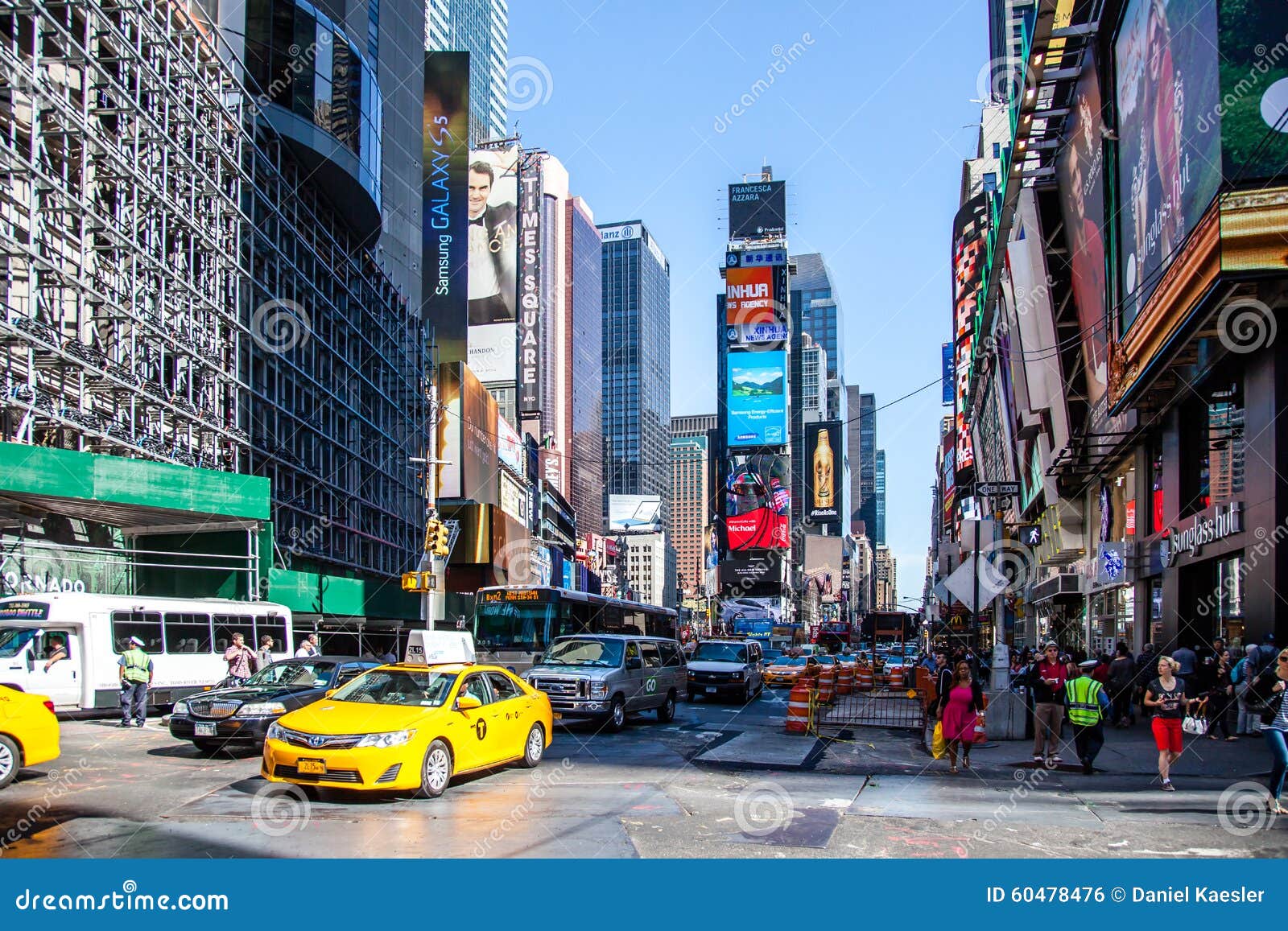 Scène de rue à New York photo éditorial. Image du taxi - 60478476